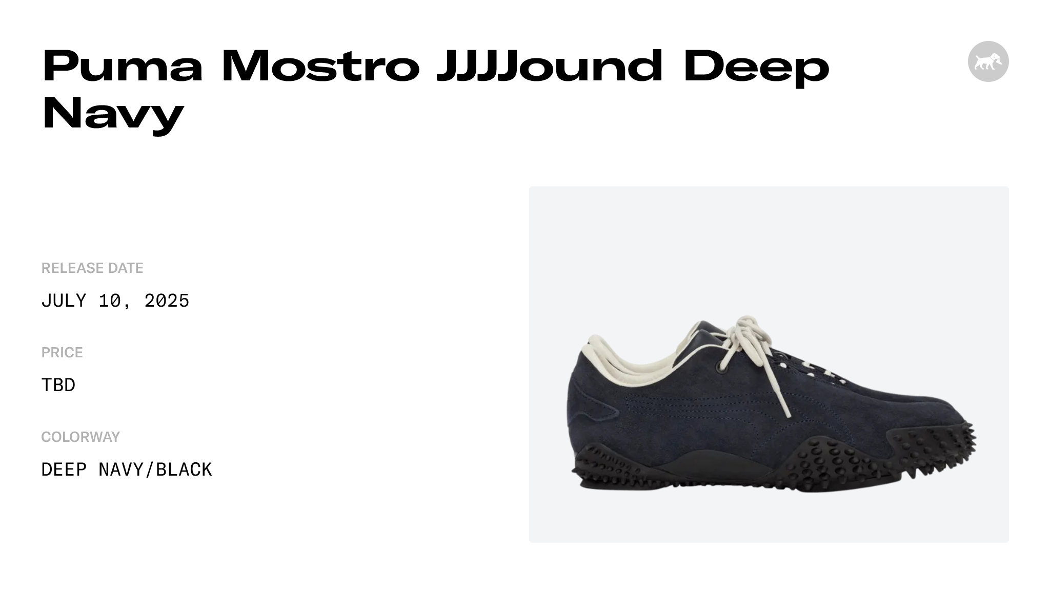 Puma Mostro JJJJound Deep Navy - 403823-03 Raffles & Where to Buy