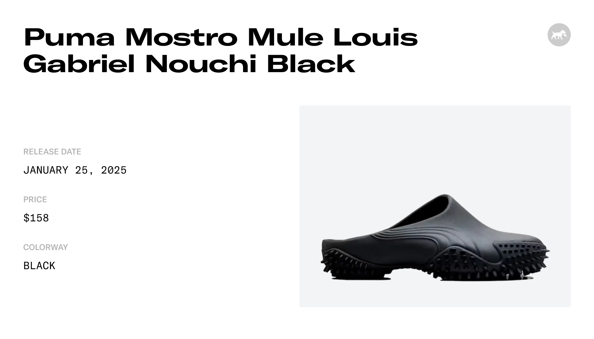 Puma Mostro Mule Louis Gabriel Nouchi Black - 401543-01