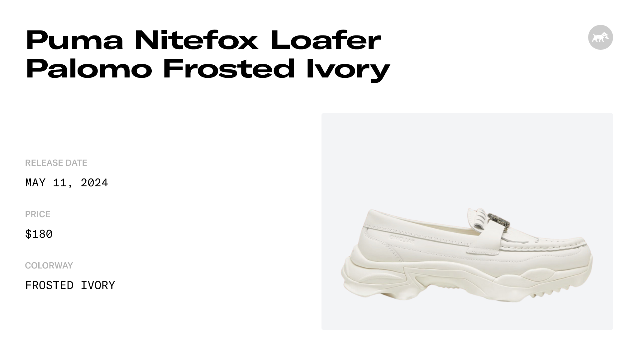 Puma Nitefox Loafer Palomo Frosted Ivory - 396840-01