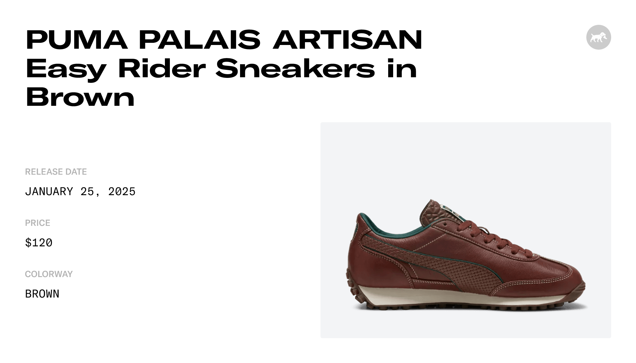 PUMA PALAIS ARTISAN Easy Rider Sneakers in Brown - 401022-01 Release Info