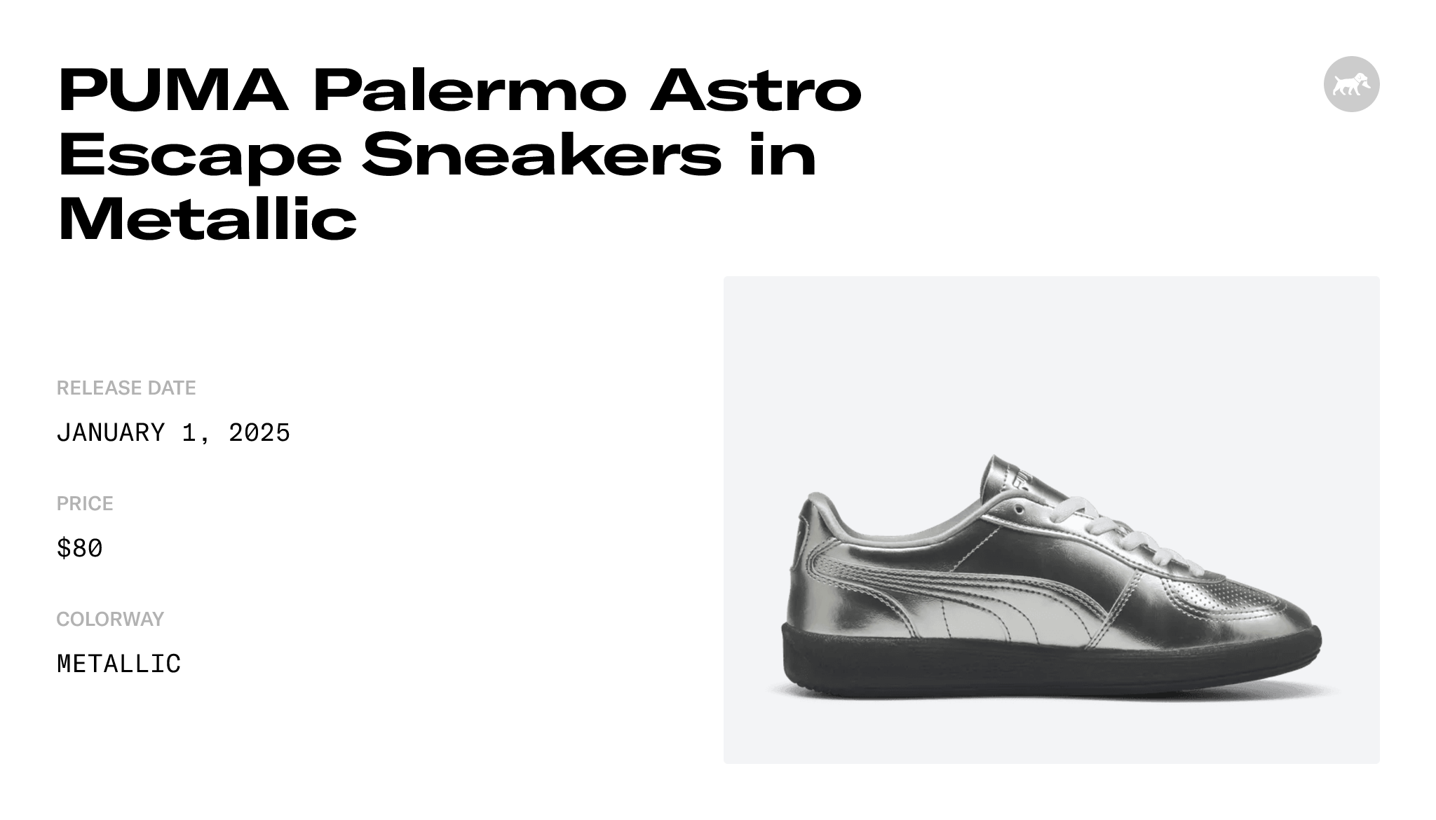PUMA Palermo Astro Escape Sneakers in Metallic - 400450-01