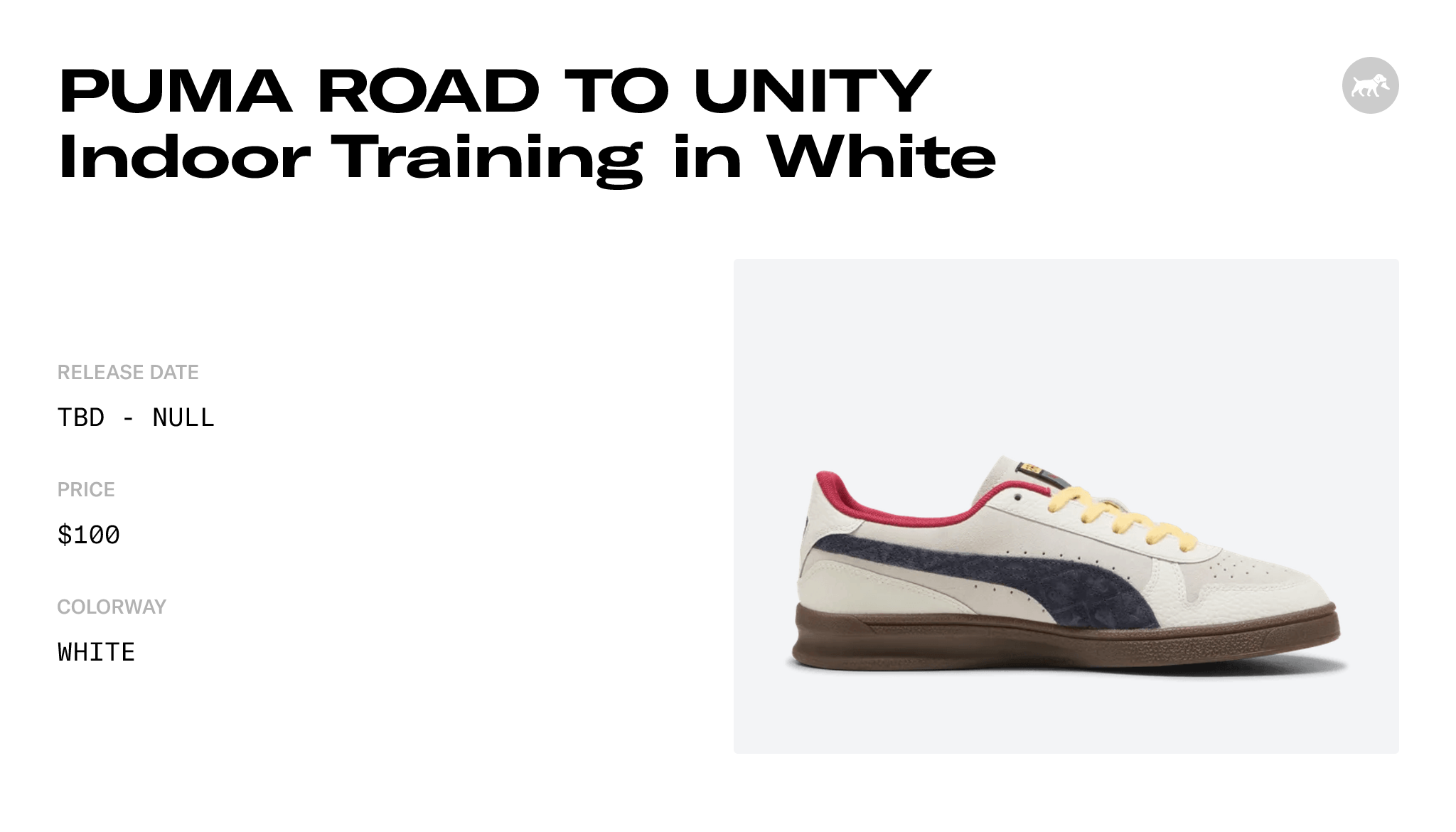 PUMA ROAD TO UNITY Indoor Training in White - 400512-01 Release Info