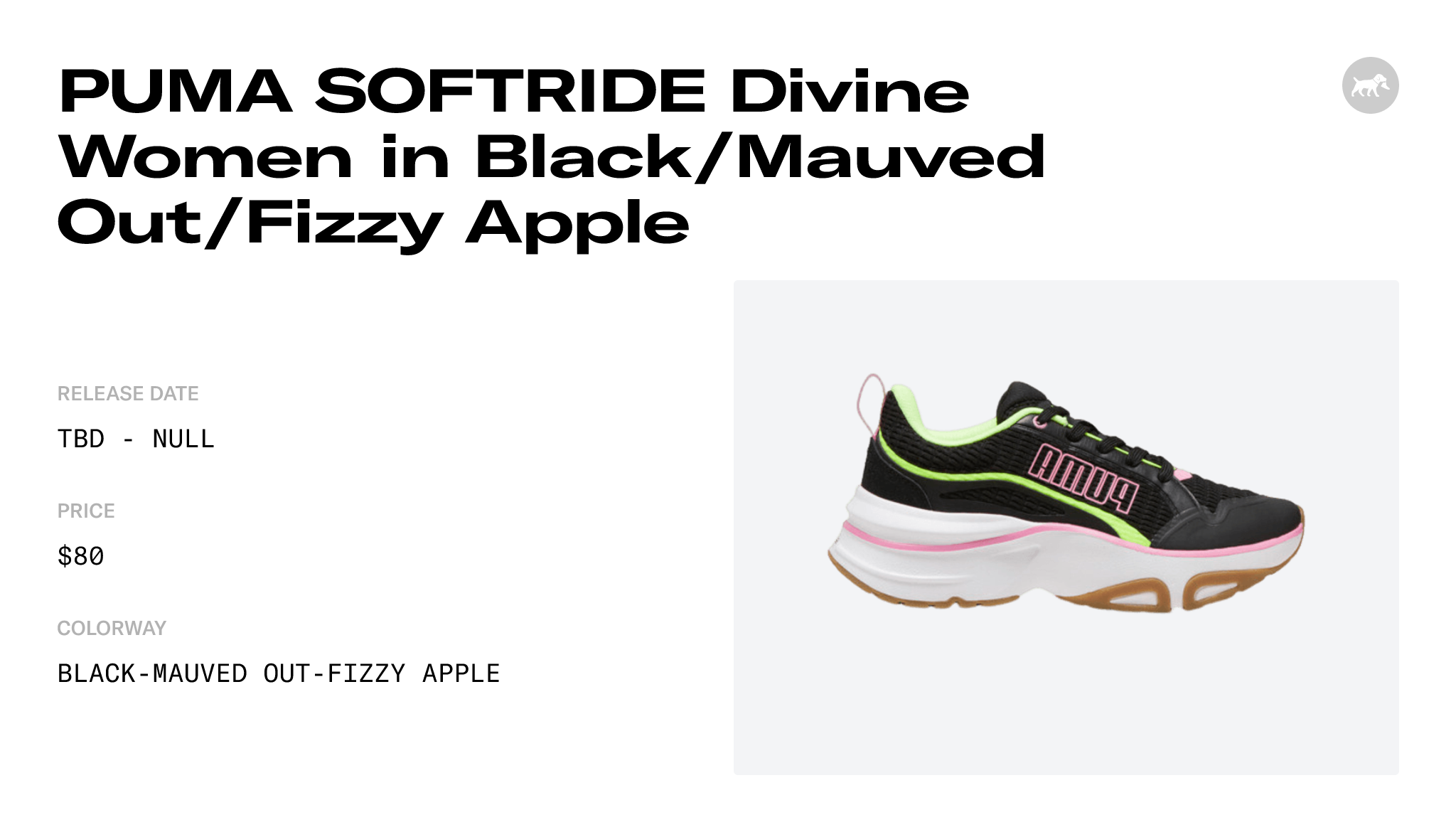 PUMA SOFTRIDE Divine Women in Black/Mauved Out/Fizzy Apple - 310163-07 ...