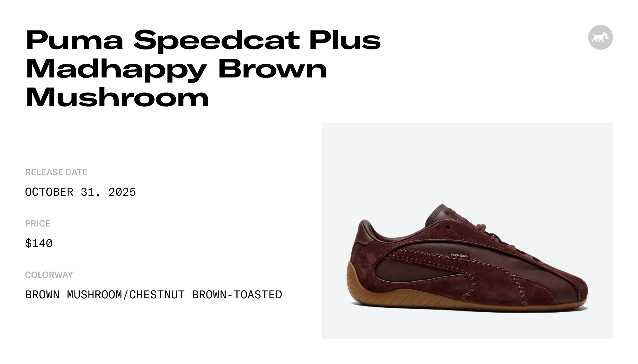 Puma Speedcat Plus Madhappy Brown Mushroom - 405721-03