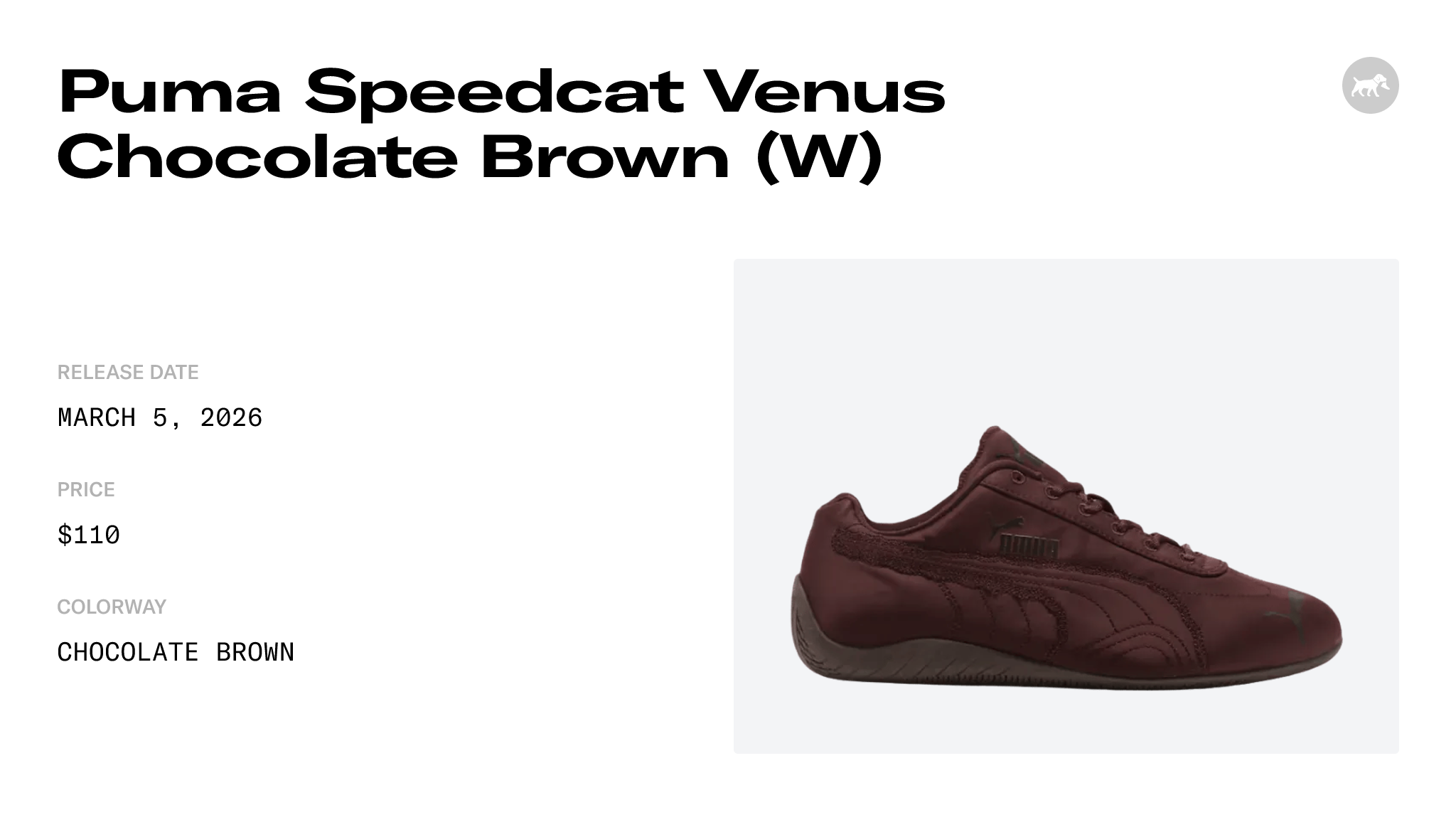 Puma Speedcat Venus Chocolate Brown (W) - 406249-01
