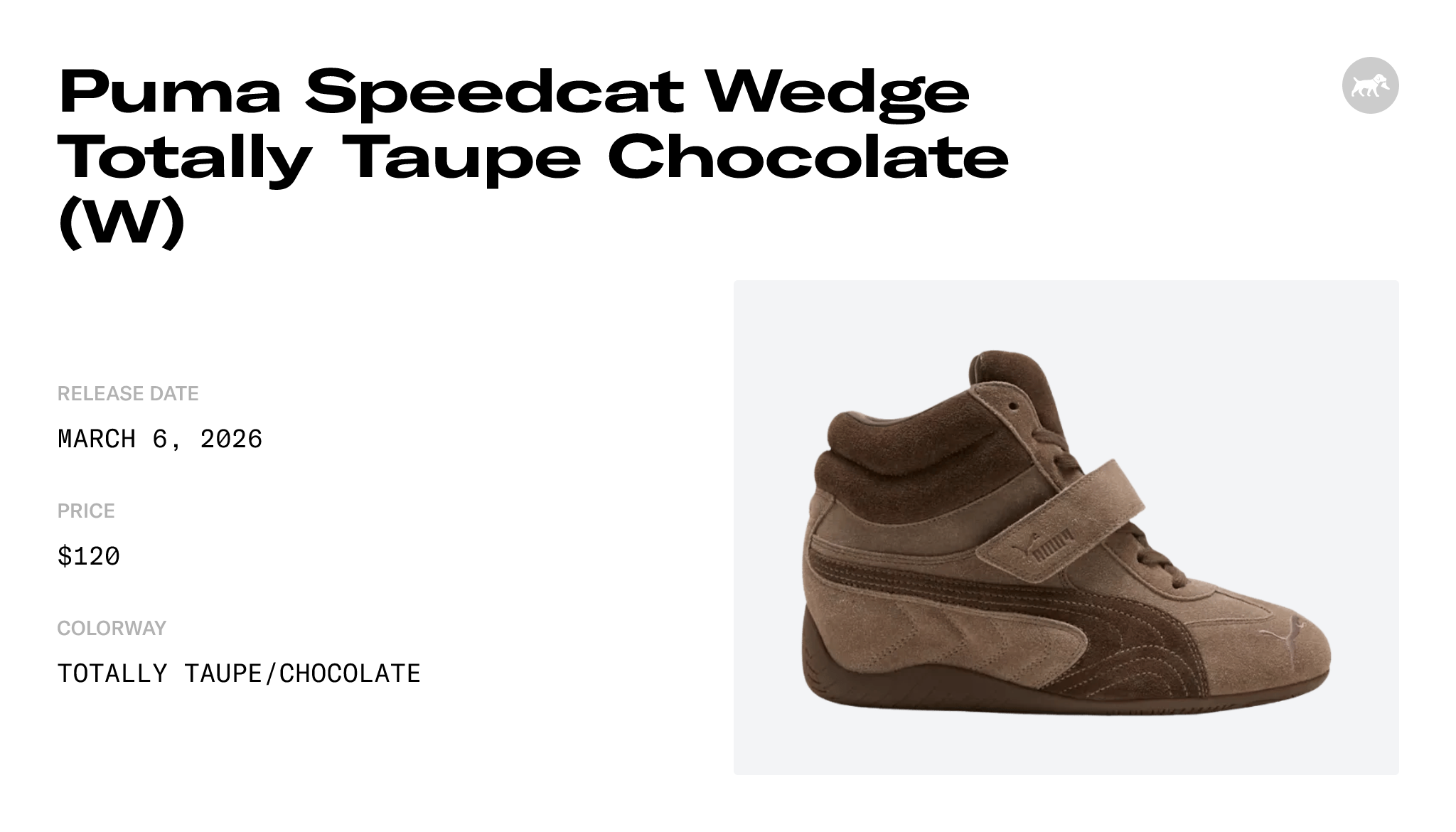 Puma Speedcat Wedge Totally Taupe Chocolate (W) - 407878-01