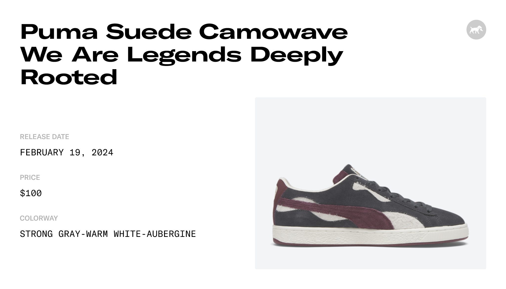 Puma Suede Camowave We Are Legends Deeply Rooted - 398474-01