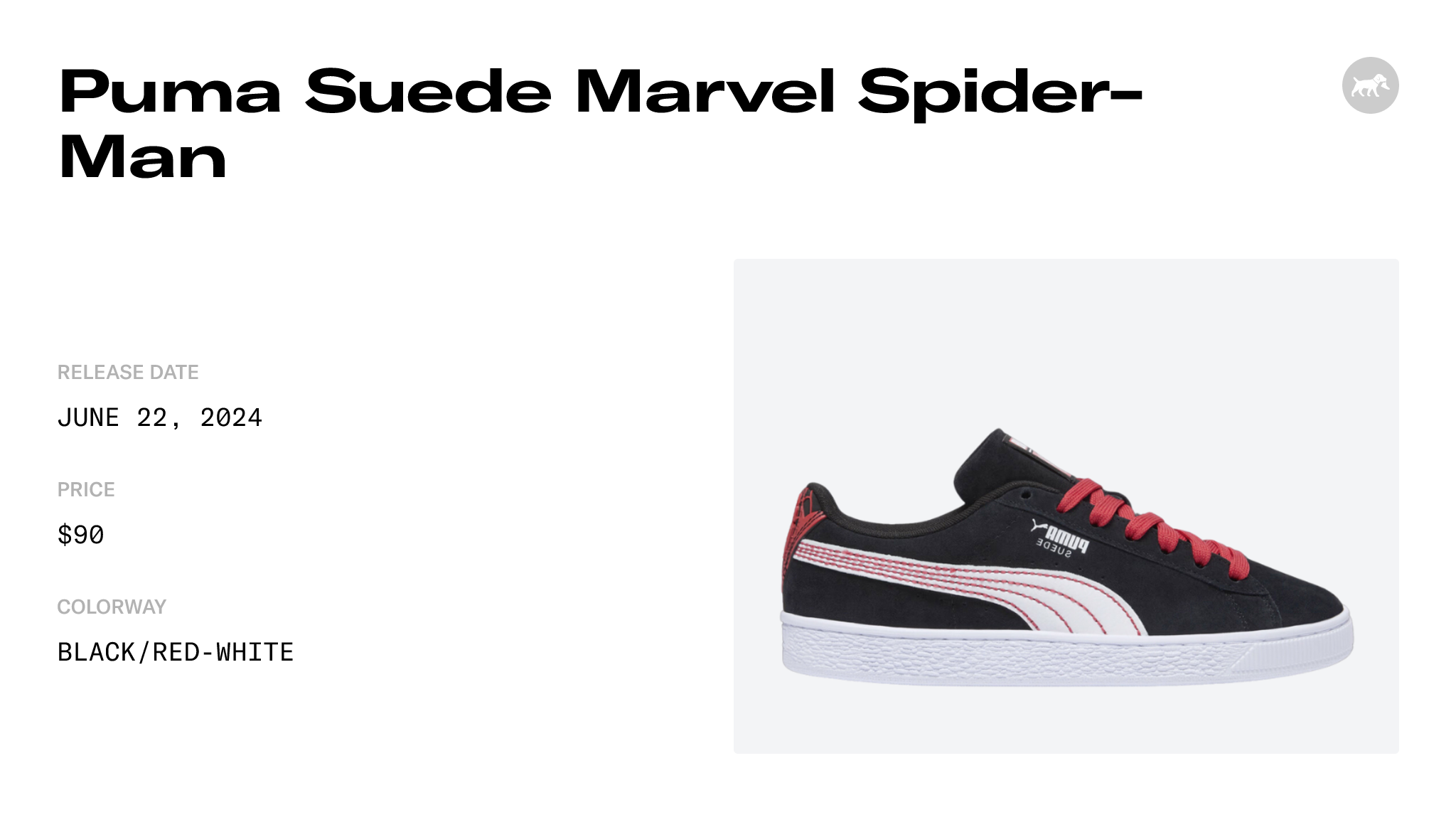Puma Suede Marvel Spider-Man - 397741-01 Raffles & Where to Buy