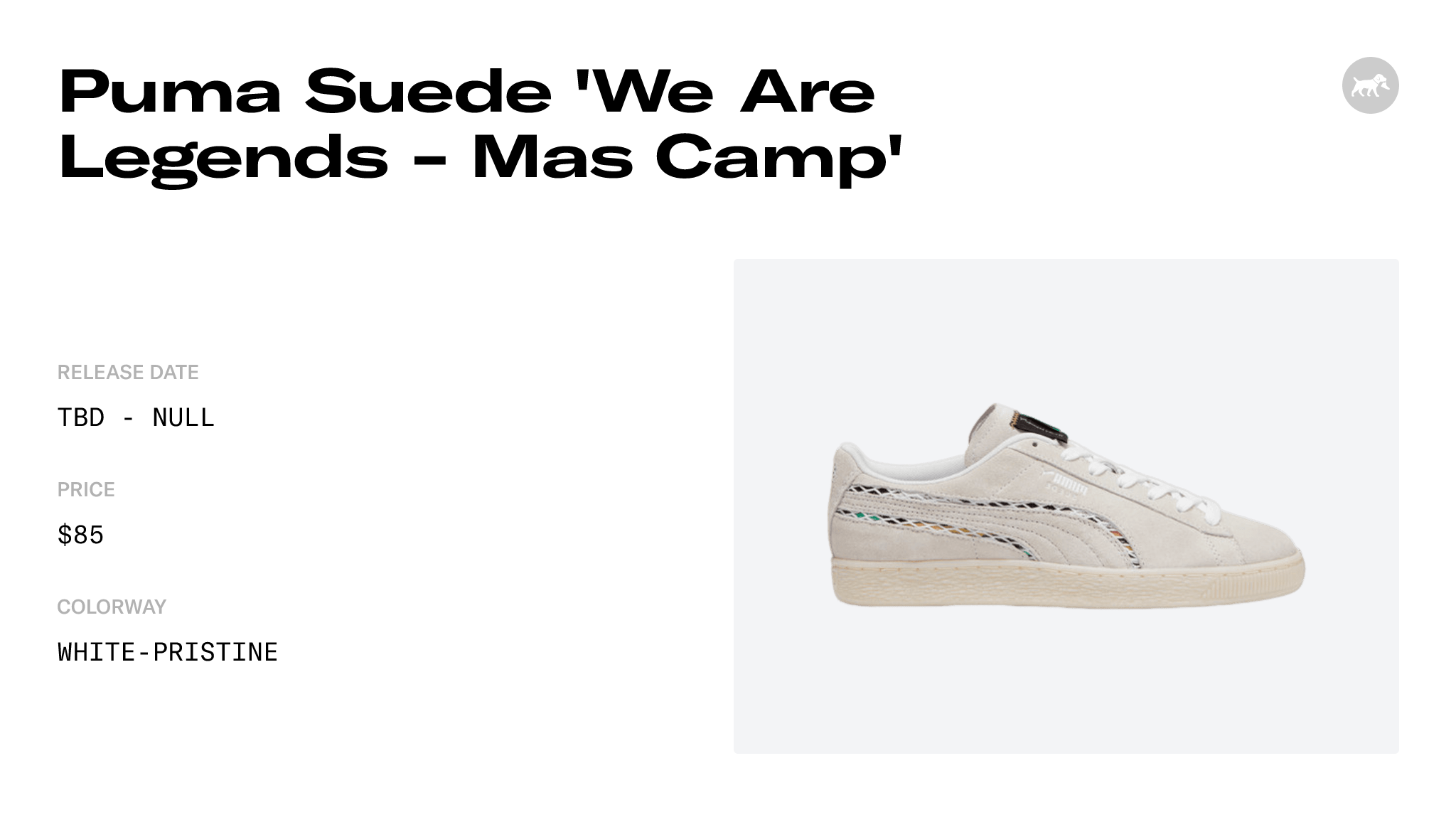 Puma Suede 'We Are Legends - Mas Camp' - 390178-01 Release Info