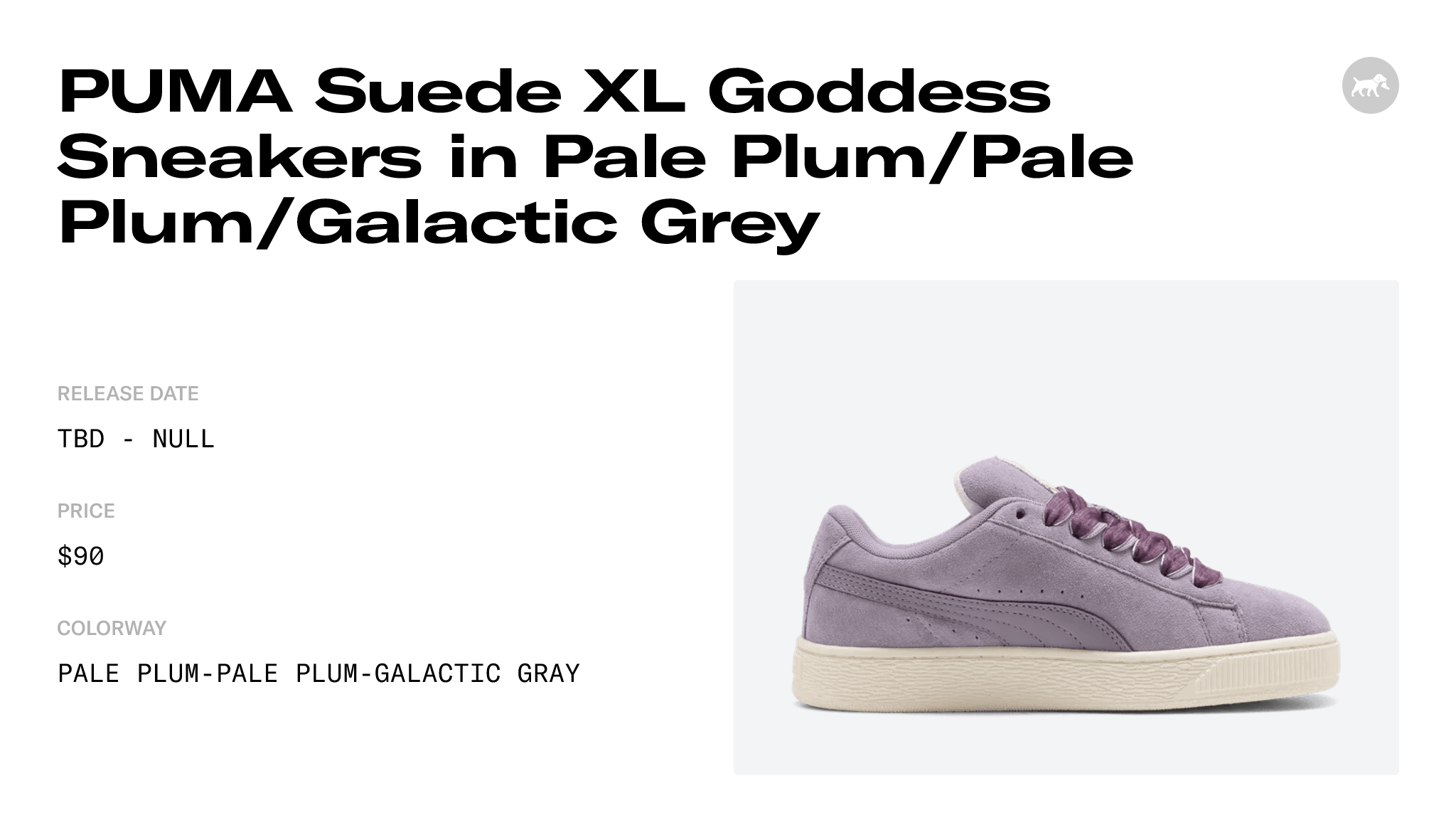 PUMA Suede XL Goddess Sneakers in Pale Plum/Pale Plum/Galactic Grey ...