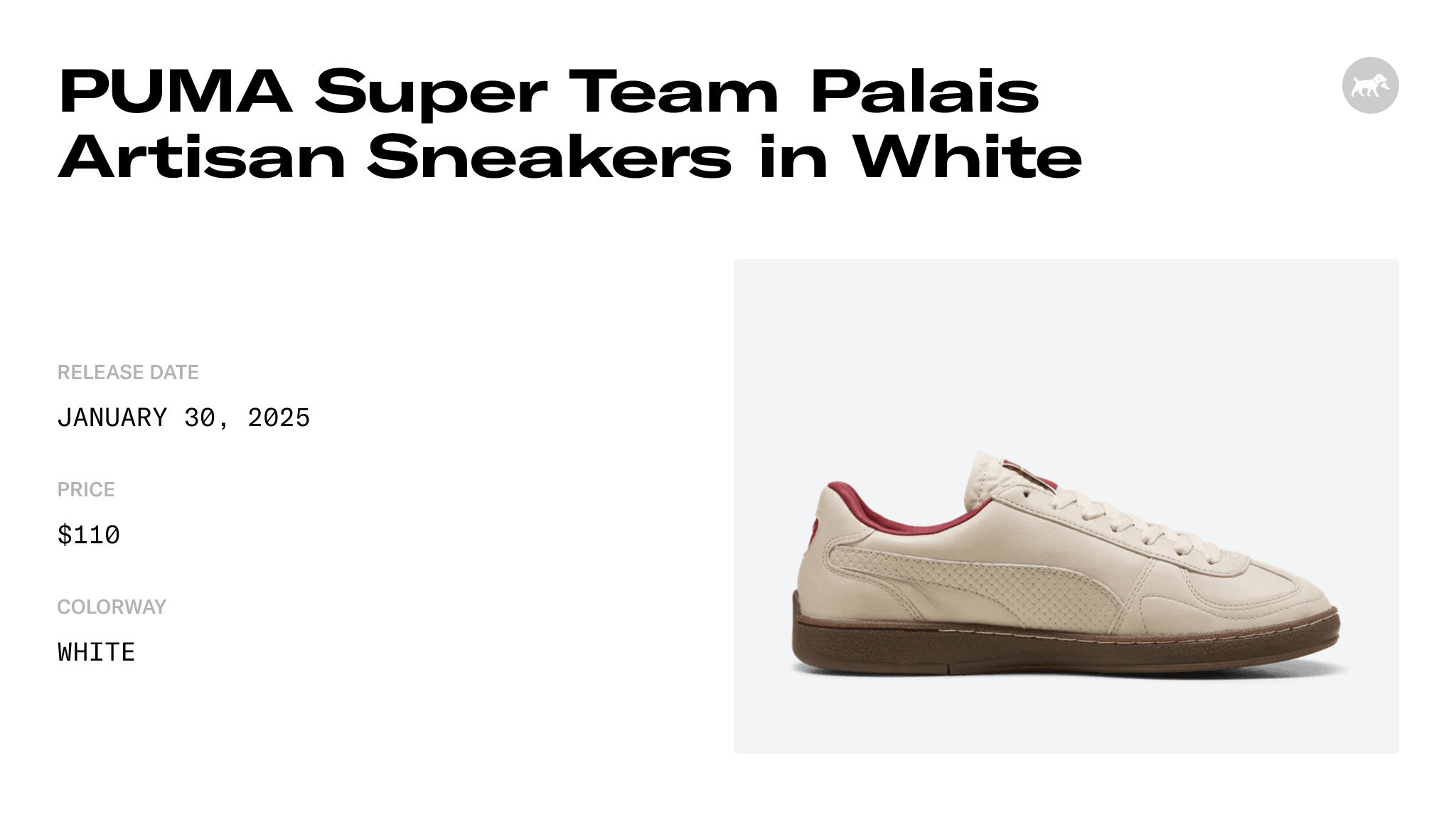 PUMA Super Team Palais Artisan Sneakers in White - 400374-01