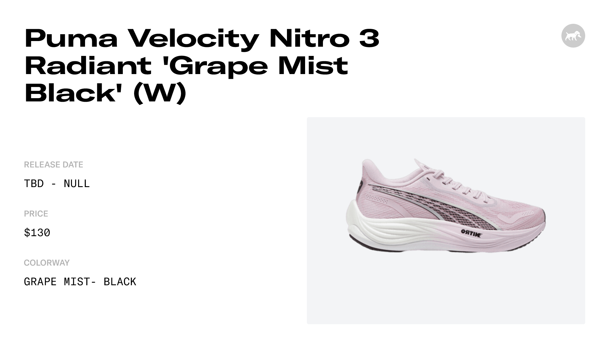 Puma Velocity Nitro 3 Radiant 'Grape Mist Black' (W) - 379610-01 ...