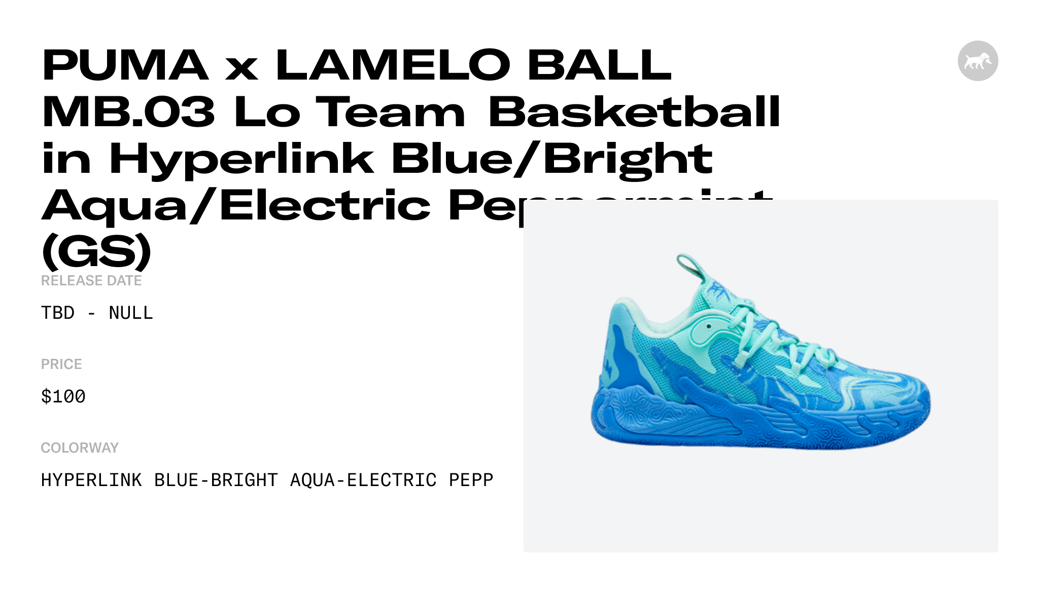 PUMA x LAMELO BALL MB.03 Lo Team Basketball in Hyperlink Blue/Bright ...