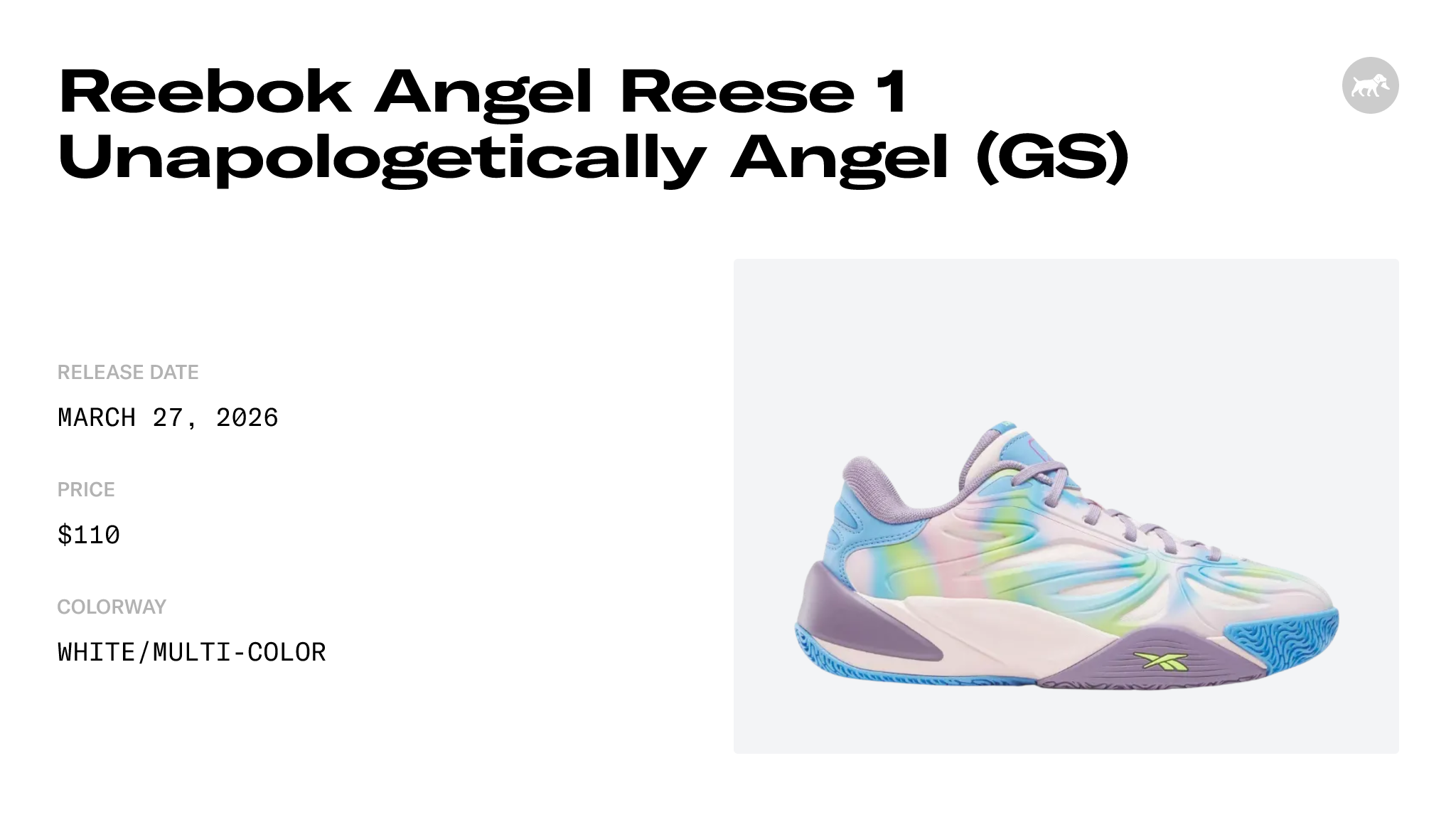 Reebok Angel Reese 1 Unapologetically Angel (GS) - 100262063