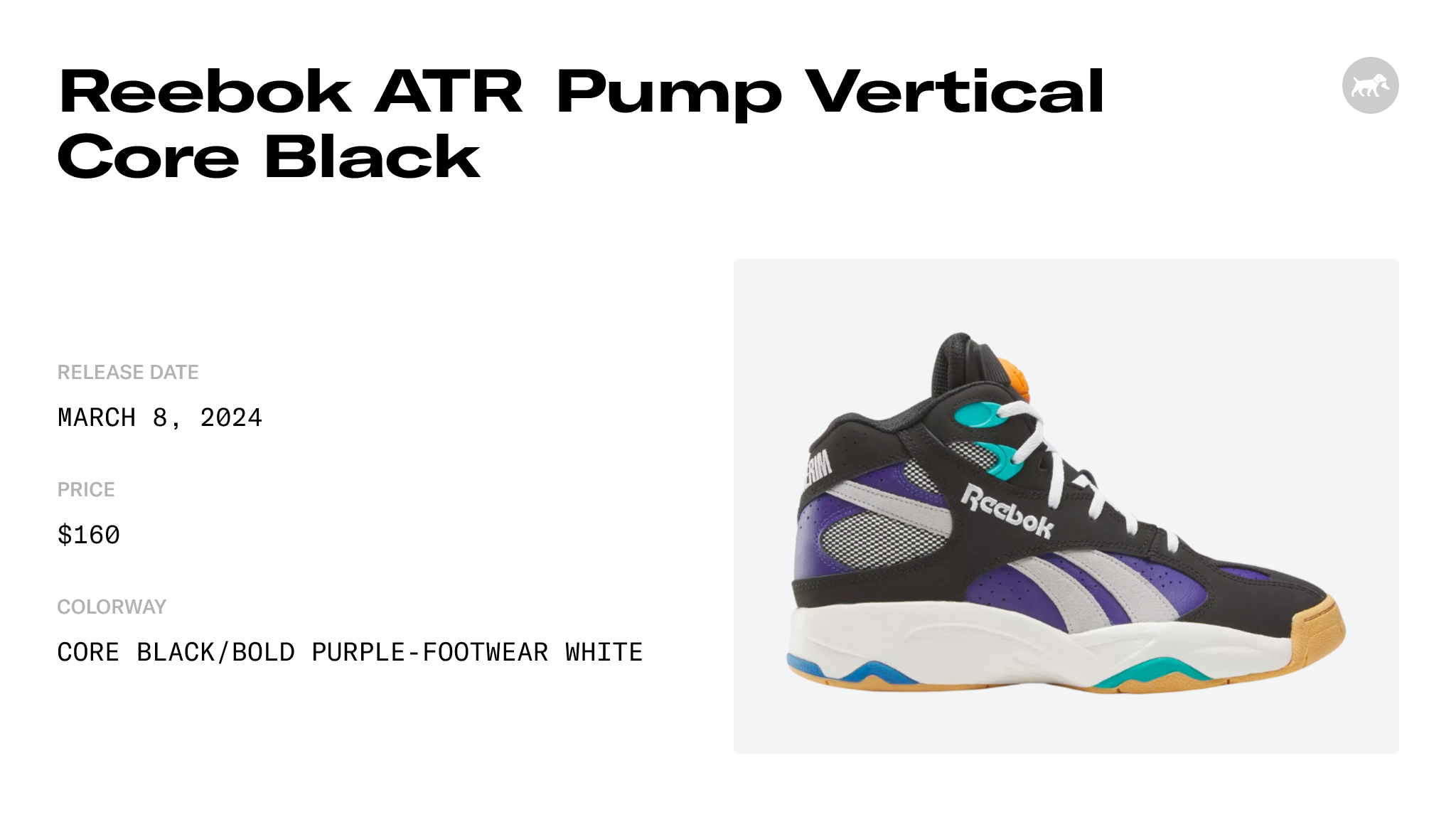 Reebok ATR Pump Vertical Core Black - 100074933 Raffles & Where to Buy
