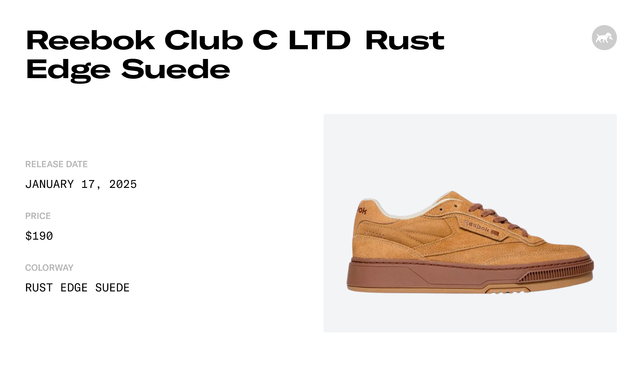Reebok Club C LTD Rust Edge Suede - 100236467 Raffles & Where to Buy