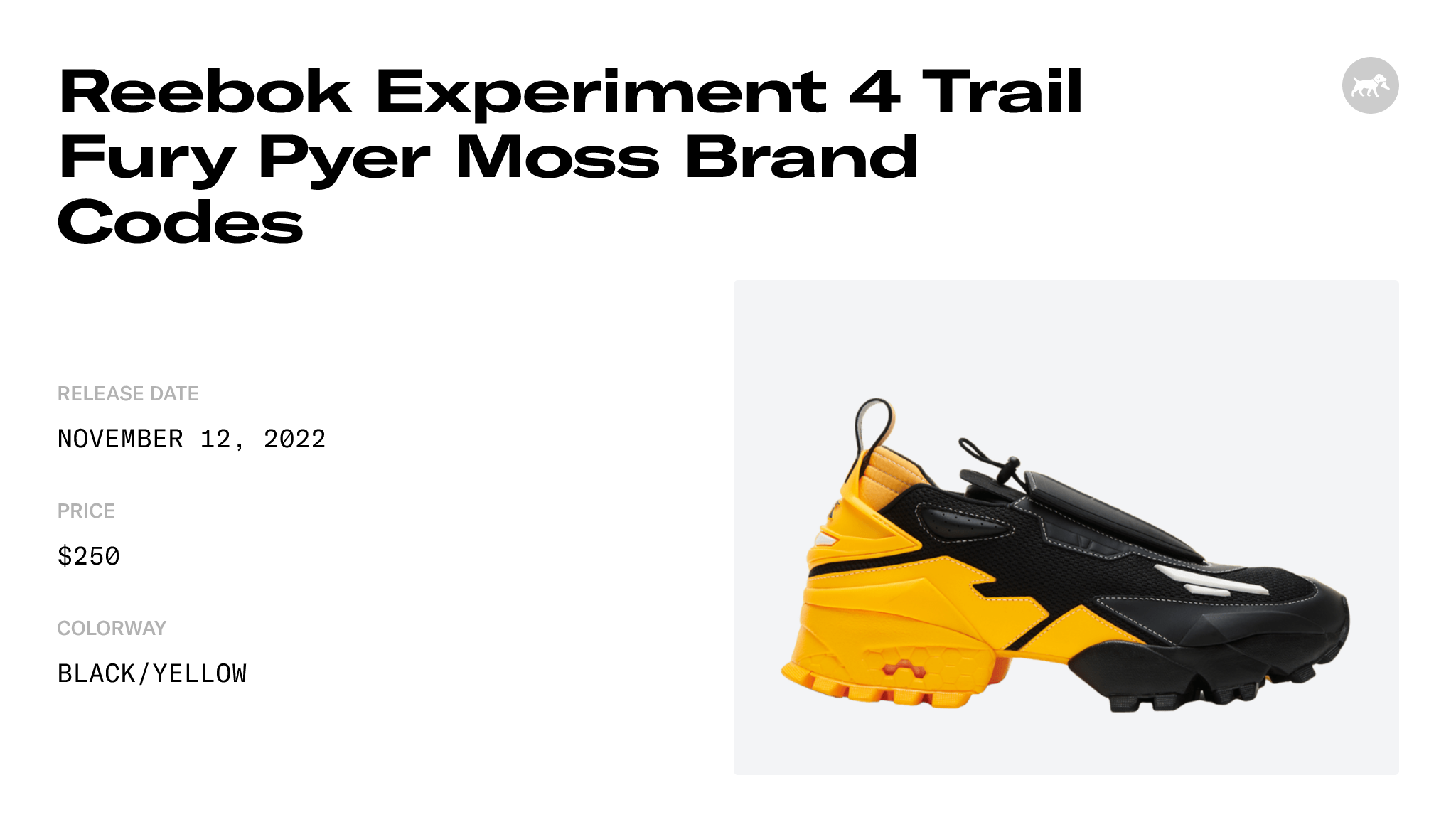 Reebok Experiment 4 Trail Fury Pyer Moss Brand Codes