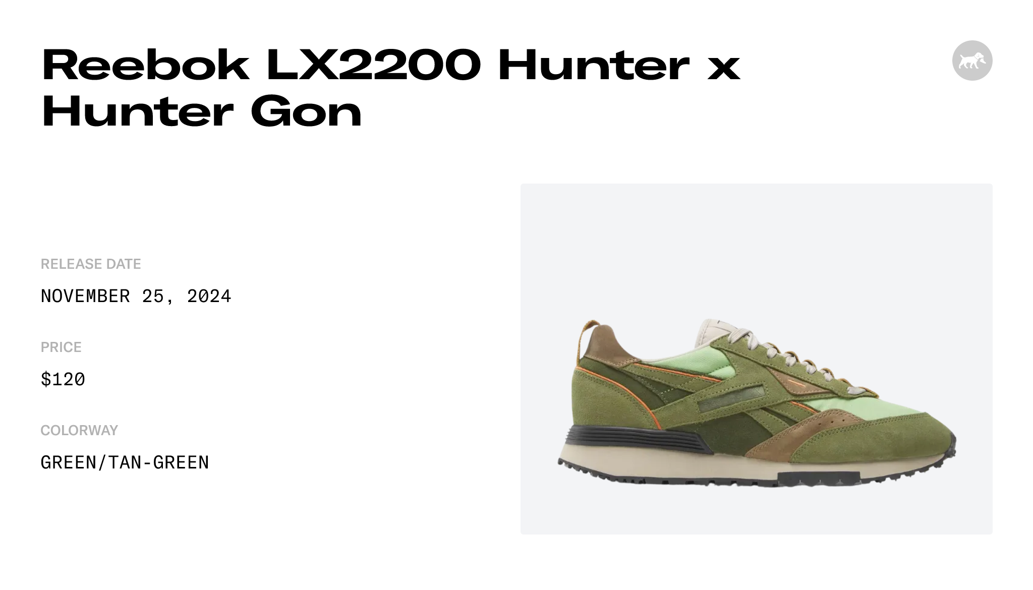 Reebok LX2200 Hunter x Hunter Gon - 100201776 Raffles & Where to Buy
