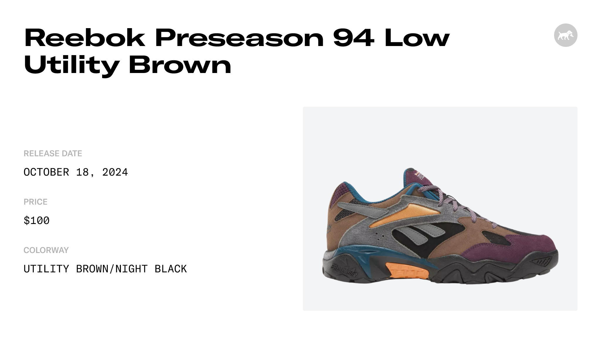 Reebok Preseason 94 Low Utility Brown - 100202795 Raffles & Where to Buy