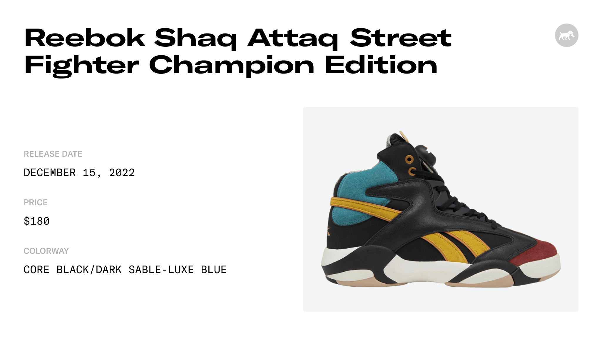 Reebok Shaq Attaq Street Fighter Champion Edition - HR0603