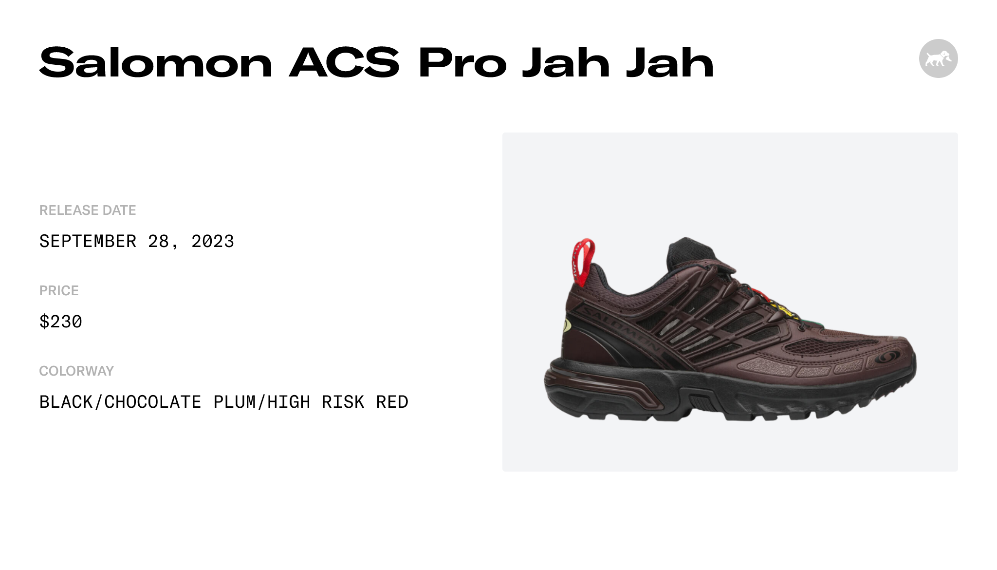 Salomon ACS Pro Jah Jah - L47521100 Raffles & Where to Buy