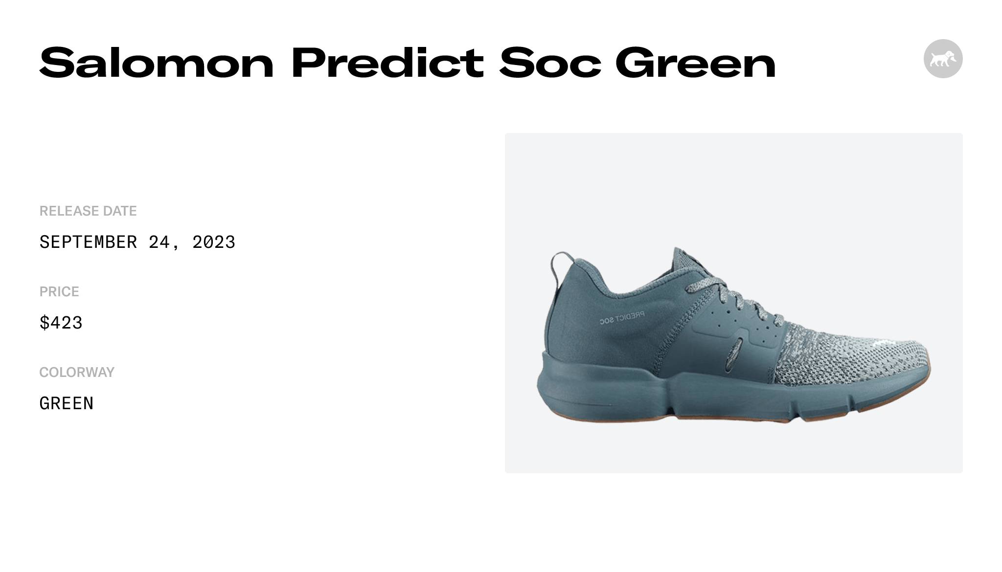 Salomon Predict Soc Green - L41306400 Raffles & Where to Buy