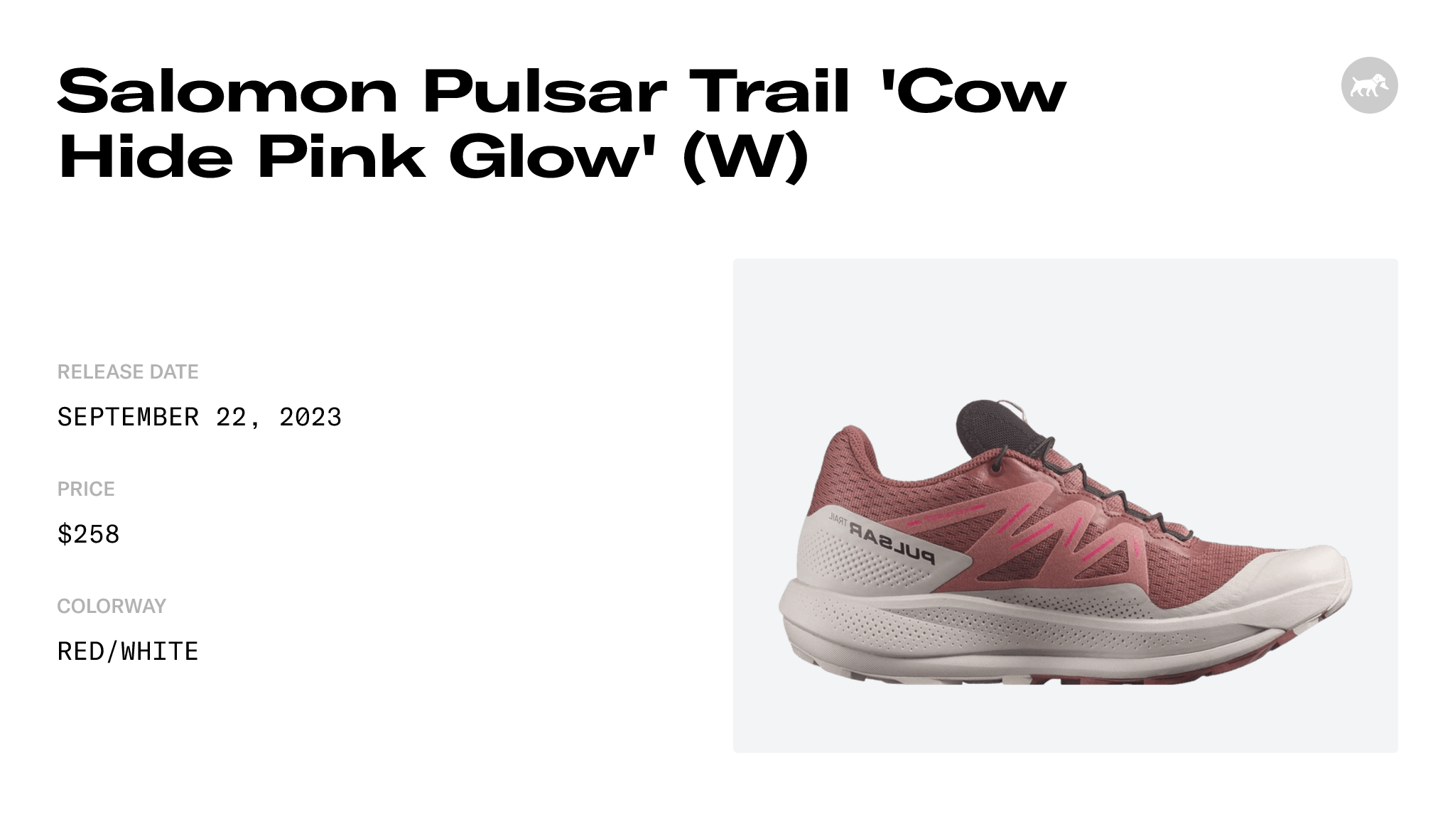 Salomon Pulsar Trail 'Cow Hide Pink Glow' (W) - L47385500