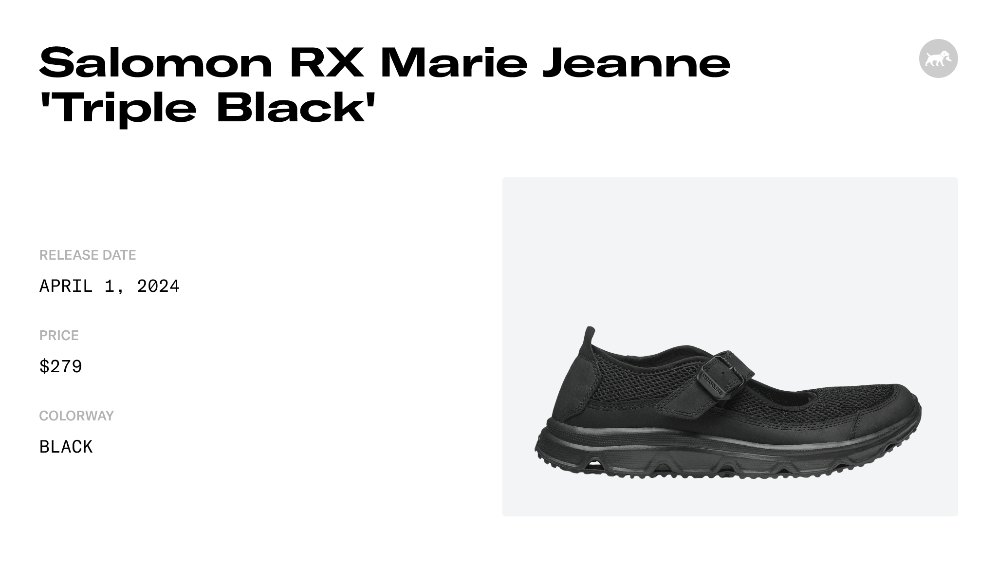 Salomon RX Marie Jeanne 'Triple Black' - L47363200