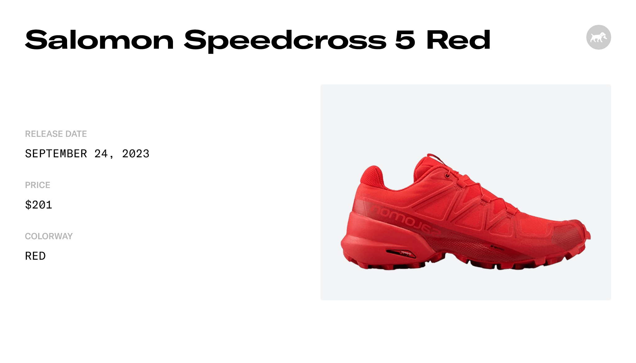 Salomon Speedcross 5 Red - L40684300 Raffles & Where to Buy