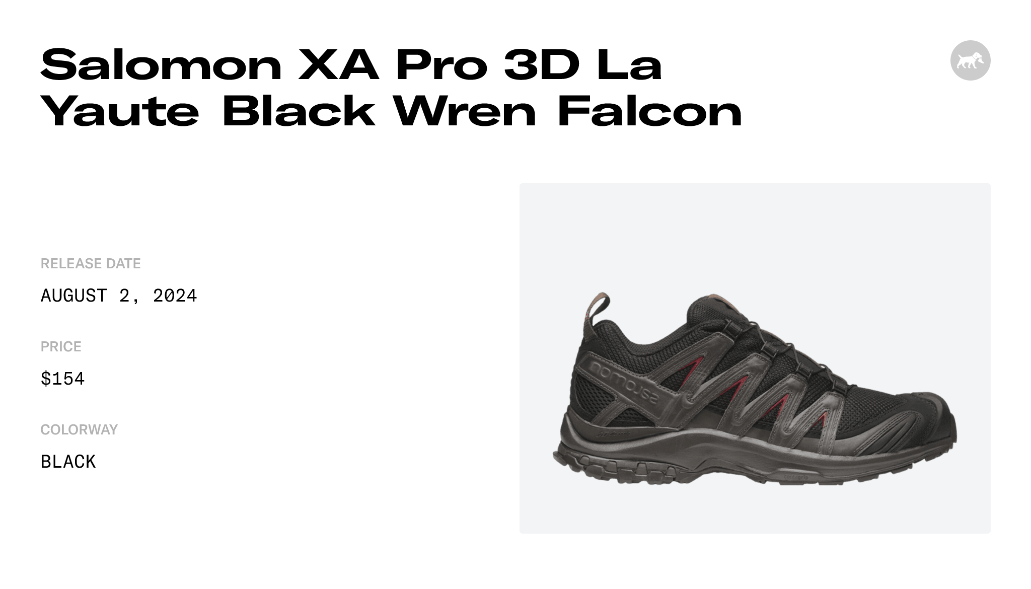Salomon XA Pro 3D La Yaute Black Wren Falcon - L47472000 Release Info