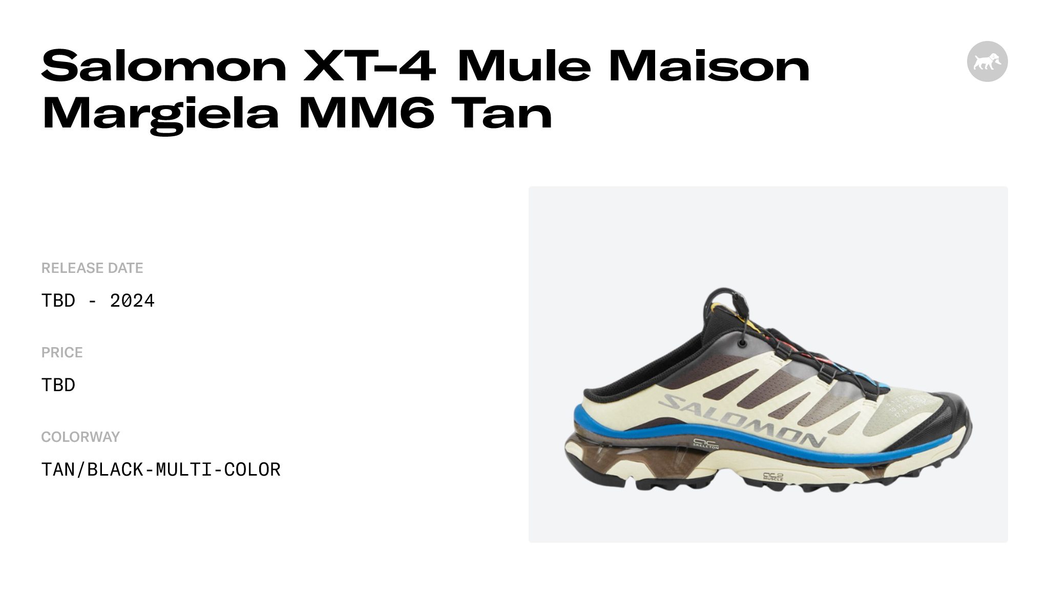 Salomon XT-4 Mule Maison Margiela MM6 Tan - SH1WS0006-P6634-HA240 ...