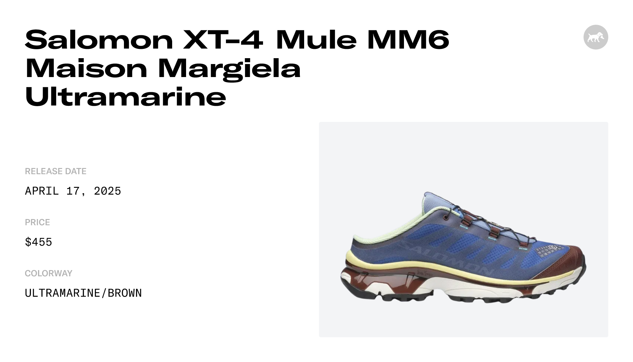 Salomon XT-4 Mule MM6 Maison Margiela Ultramarine - L47811200