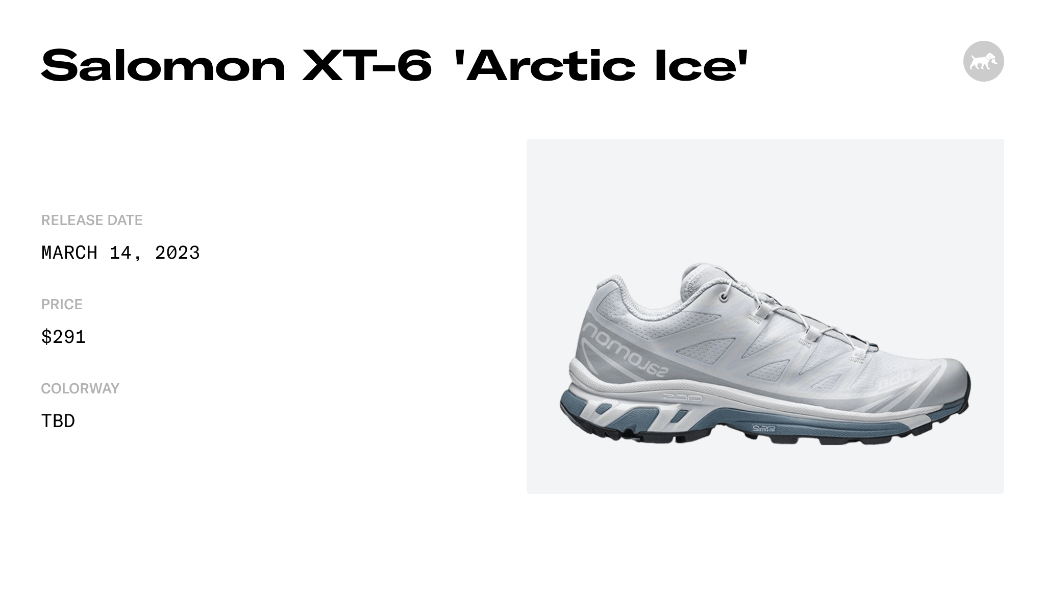 Salomon XT-6 'Arctic Ice' - L41751100 Raffles & Where to Buy