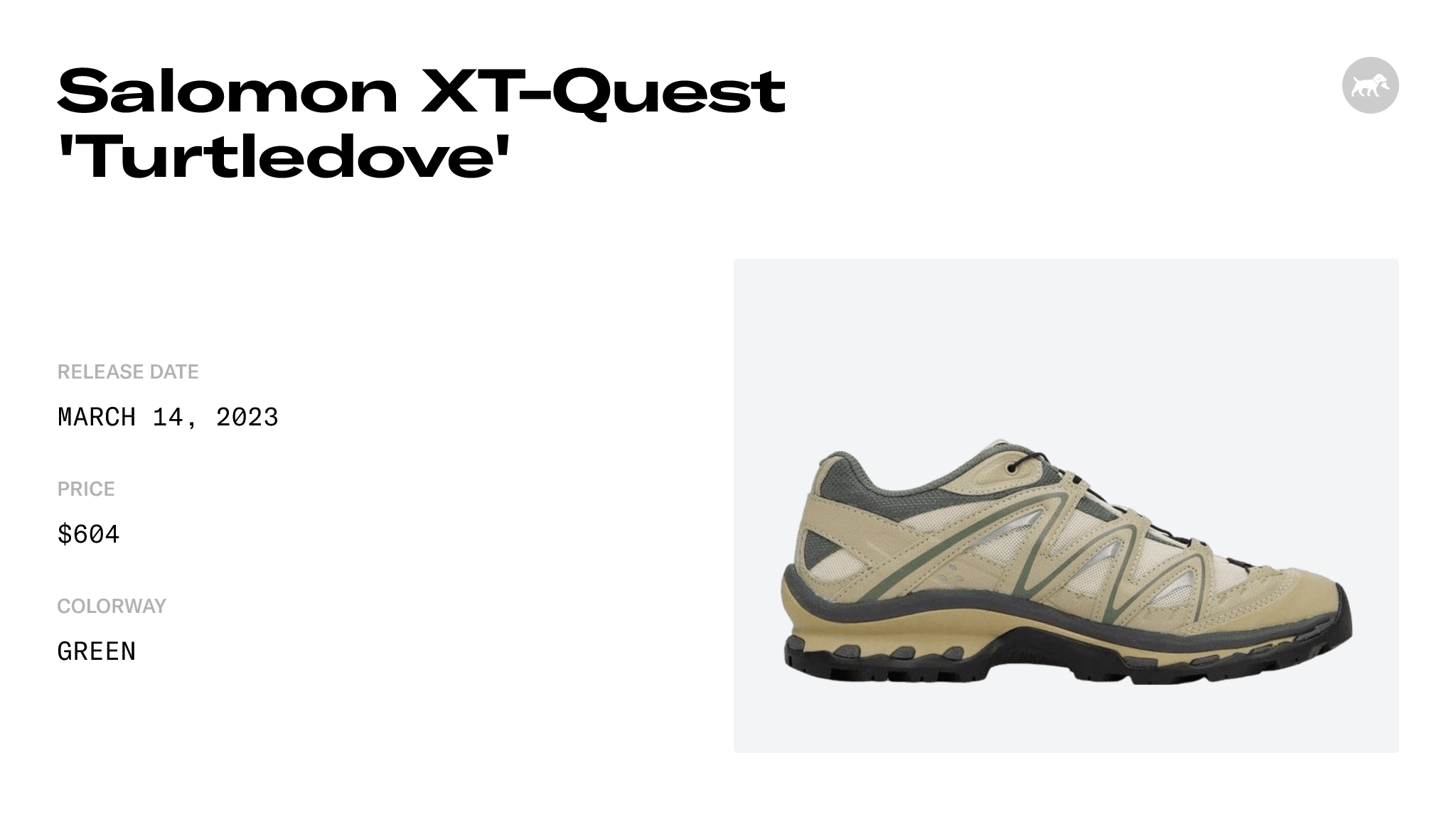 Salomon XT-Quest 'Turtledove' - L41759000 Raffles & Where to Buy