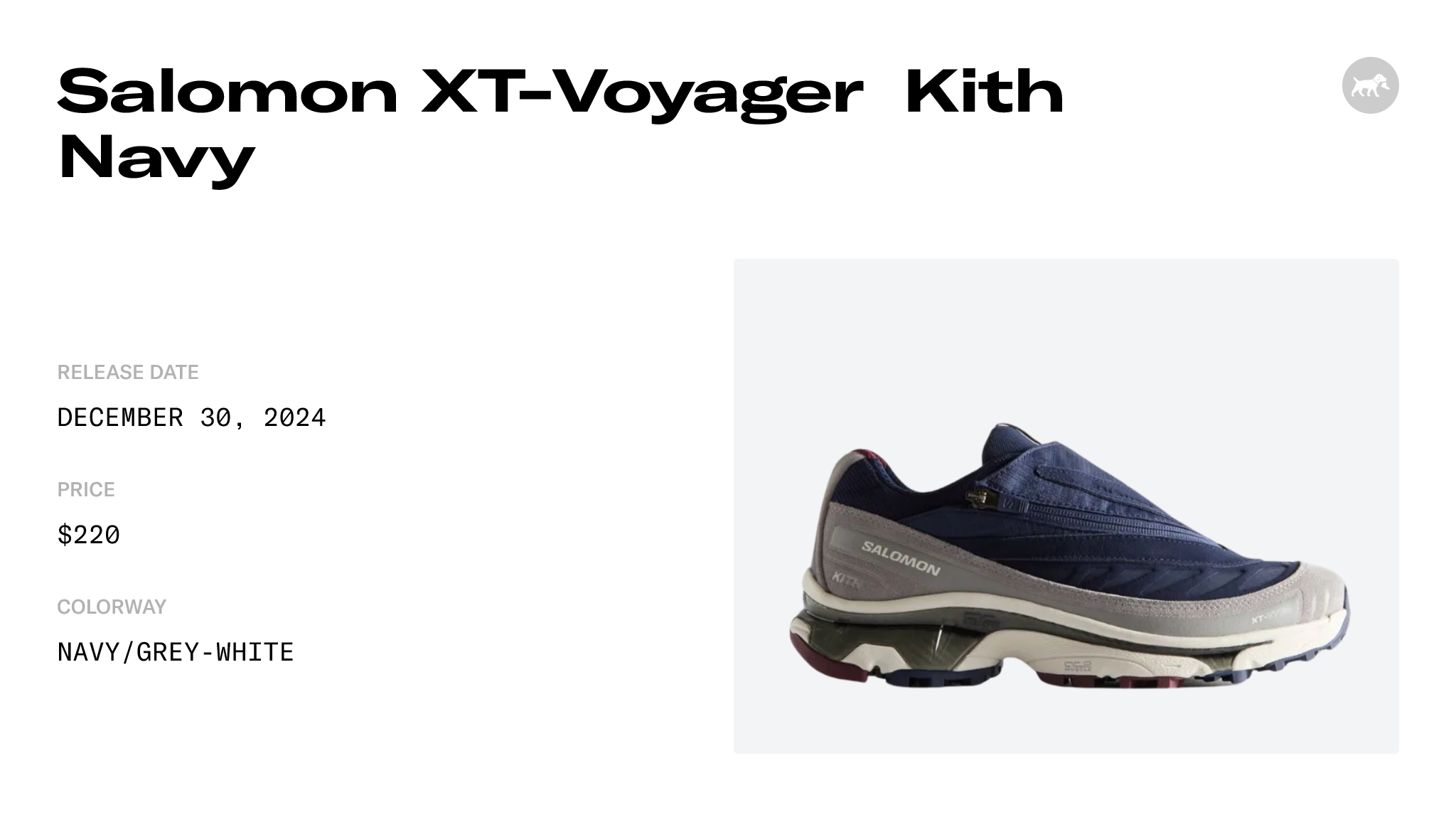 Salomon XT-Voyager Kith Navy - L47773800 Raffles & Where to Buy