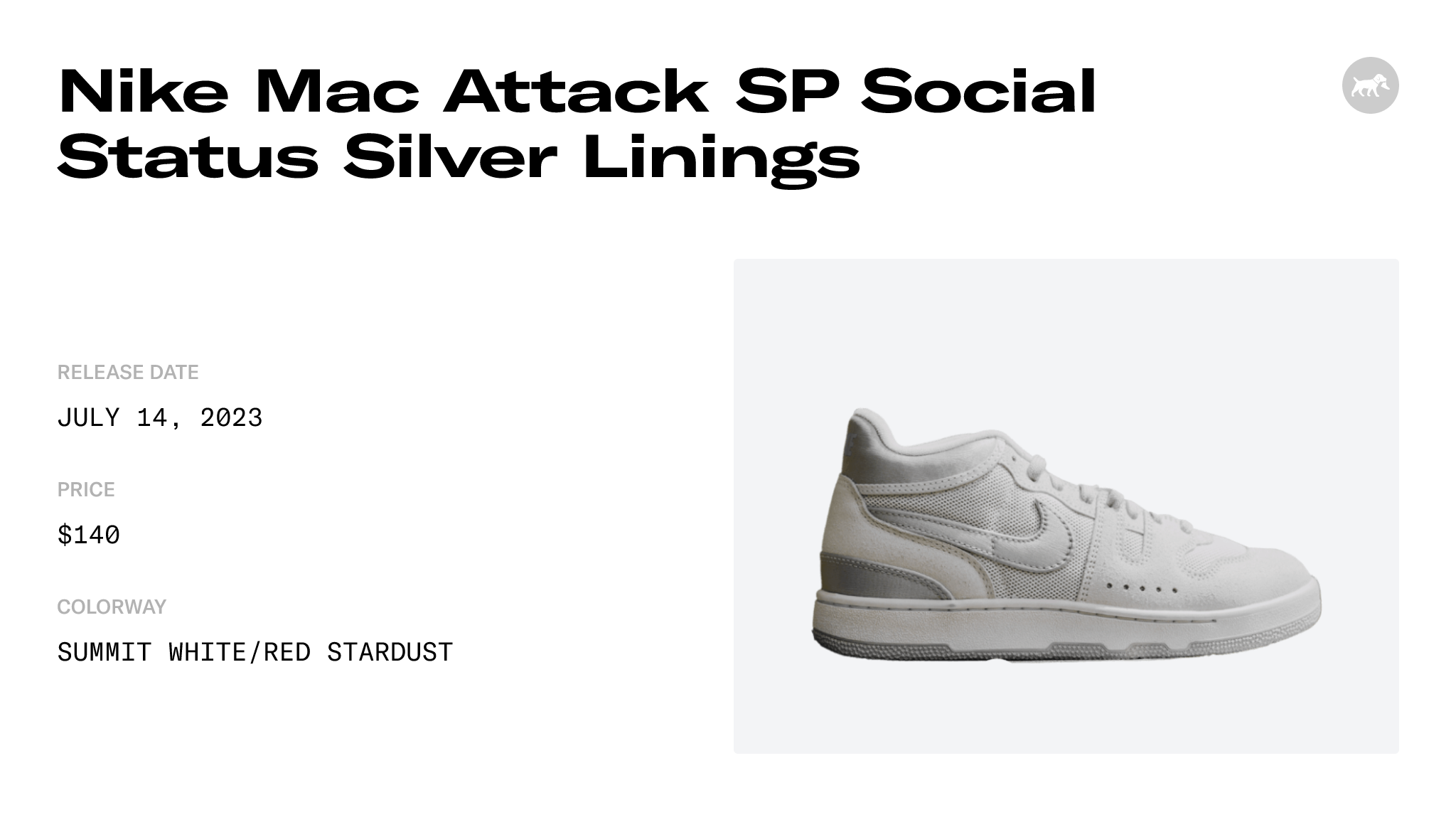 Nike Mac Attack SP Social Status Silver Linings - DZ4636-101