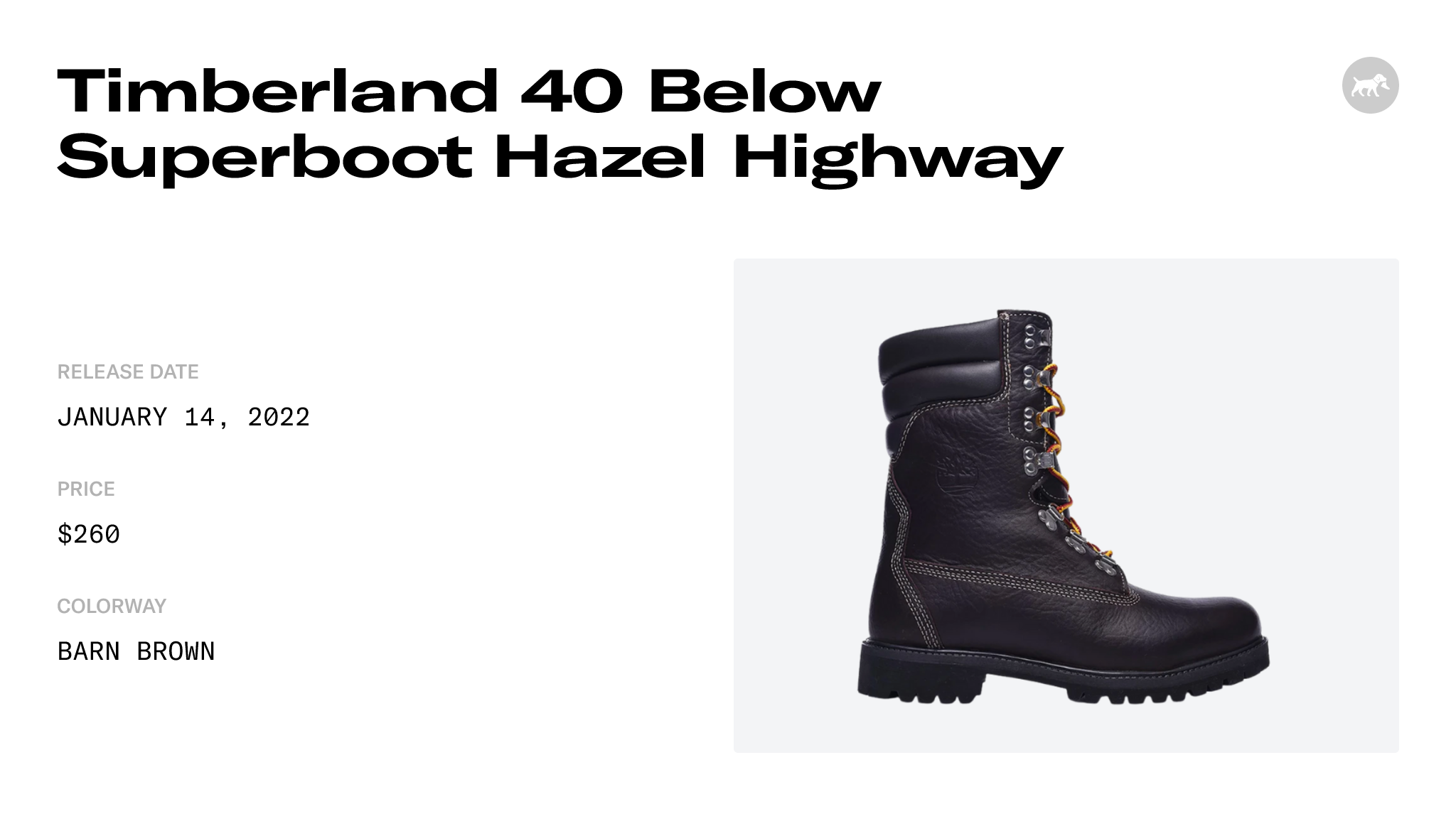 Timberland 40 Below Superboot Hazel Highway - TB0A173H