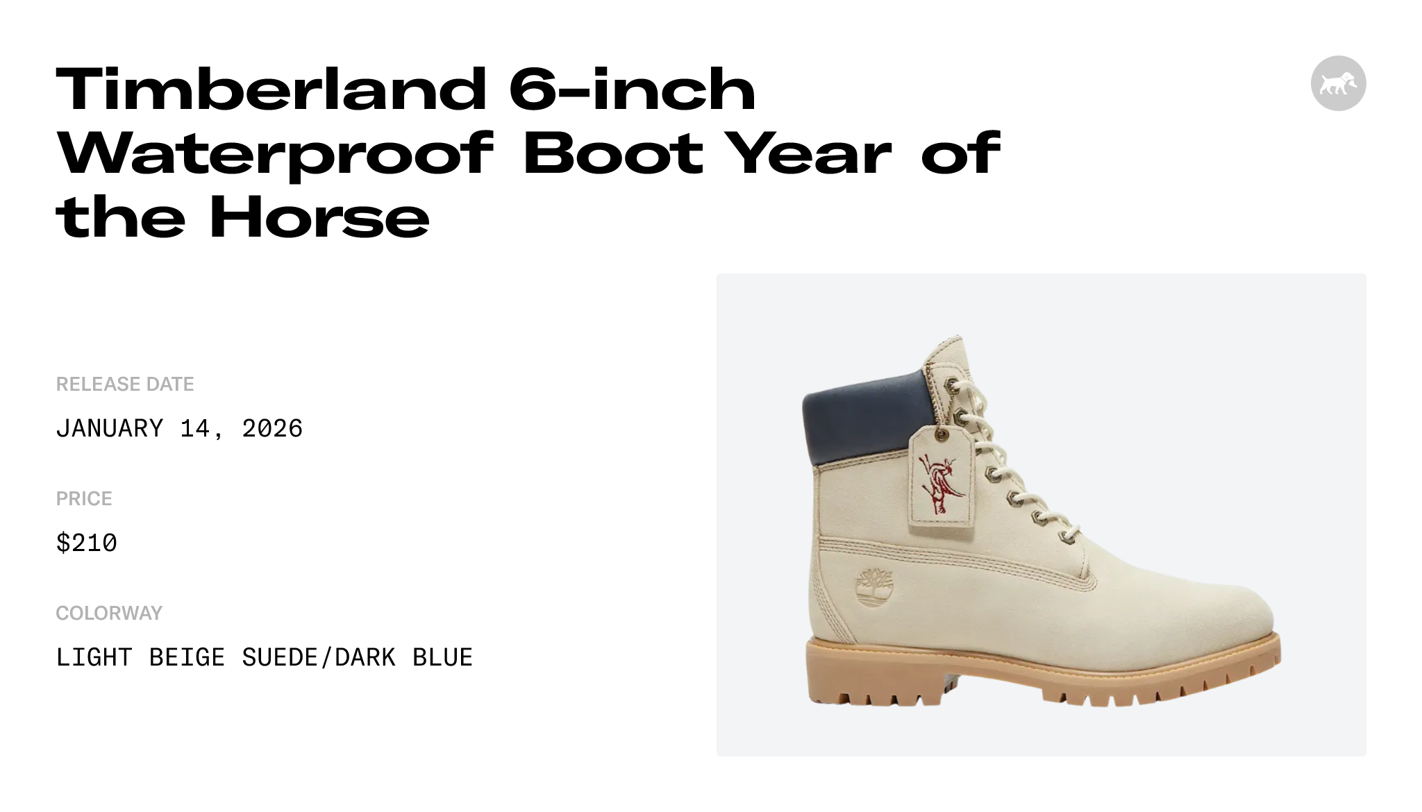 Timberland 6-inch Waterproof Boot Year of the Horse - TB0A6G1RAFJ