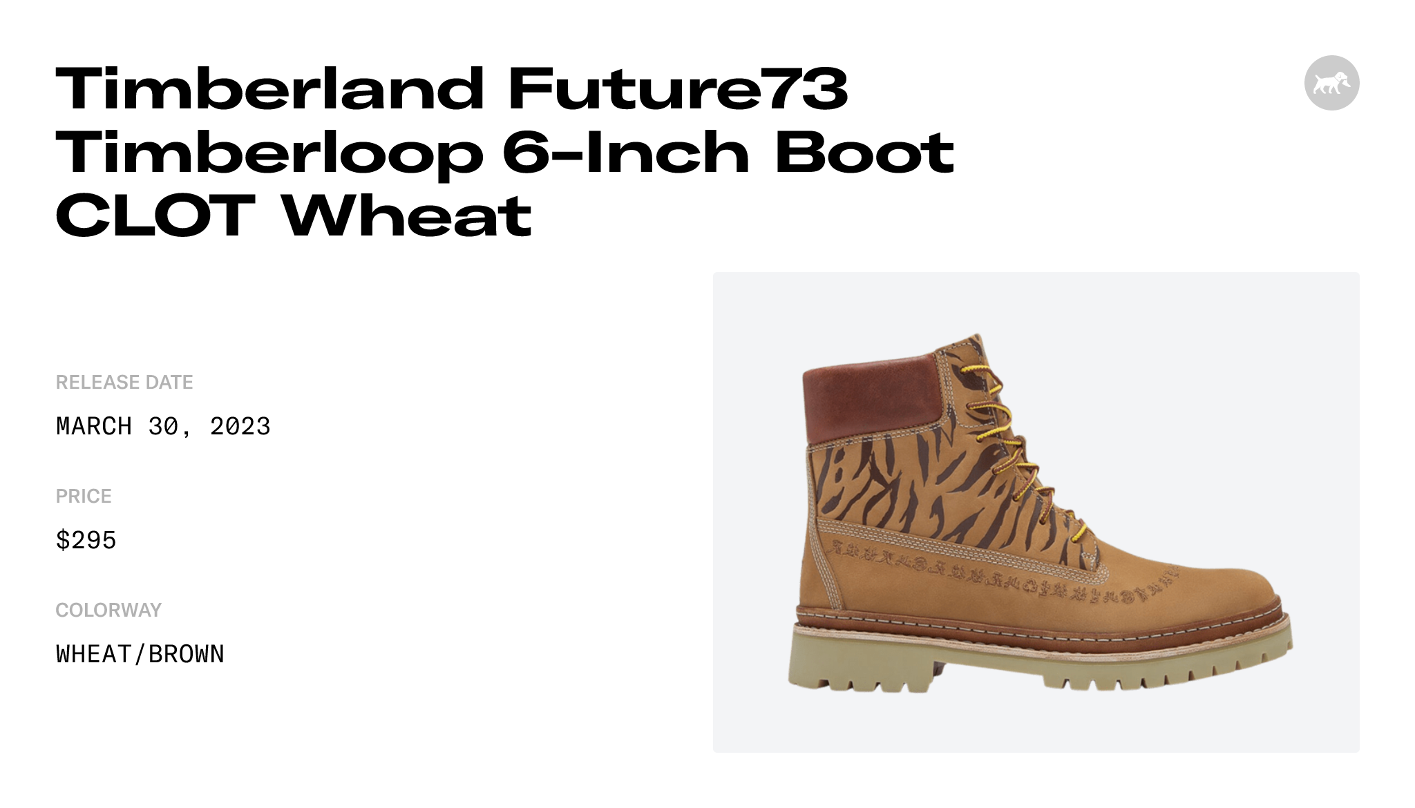 Timberland Future73 Timberloop 6-Inch Boot CLOT Wheat - A66HY231