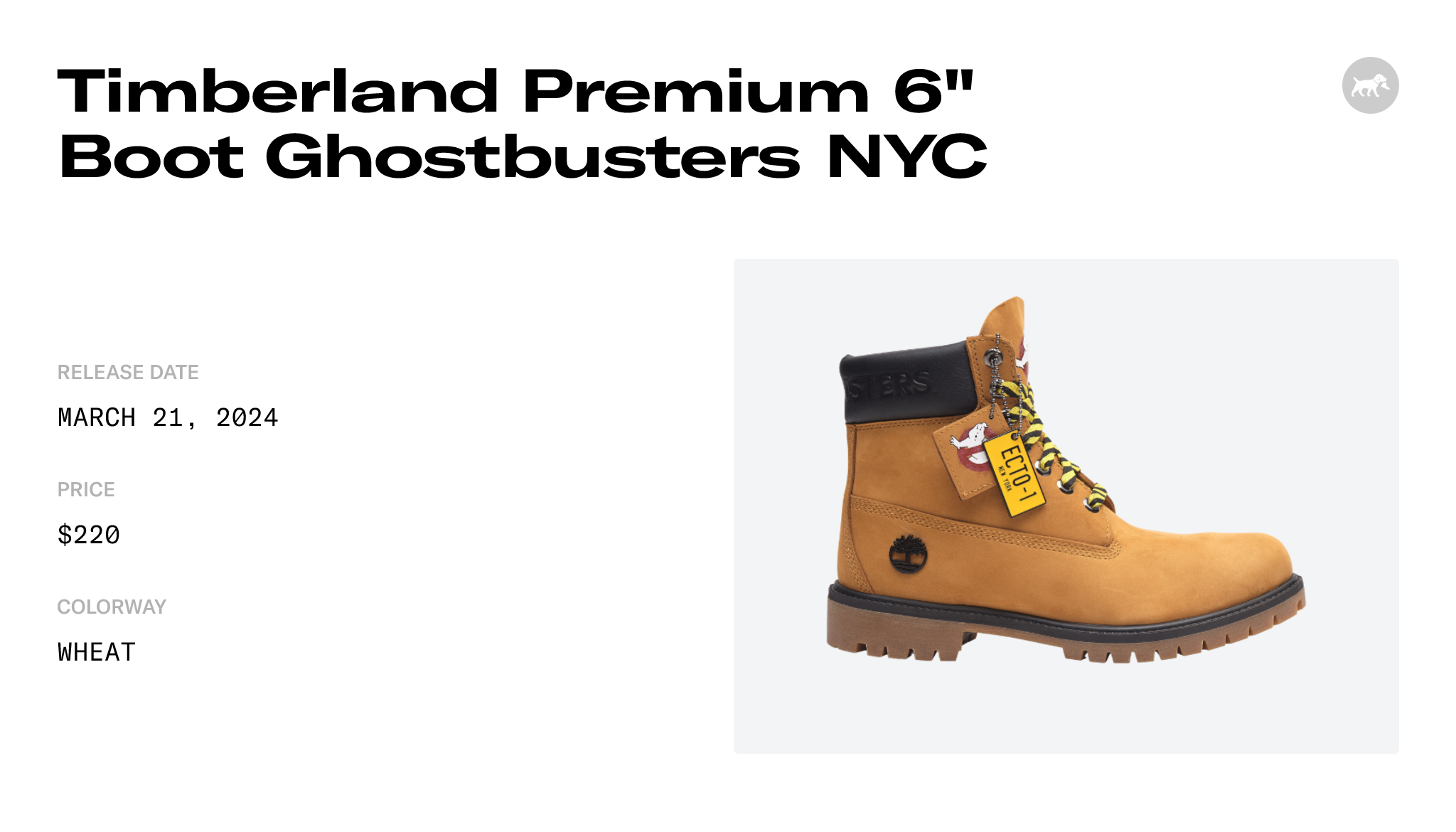 Timberland Premium 6" Boot Ghostbusters NYC - TB0A2P6W754
