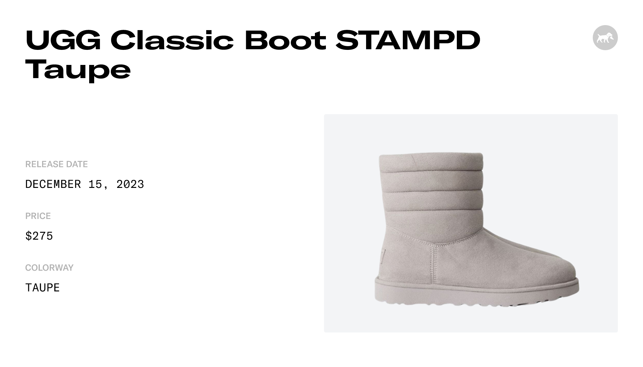 UGG Classic Boot STAMPD Taupe Raffles & Where to Buy