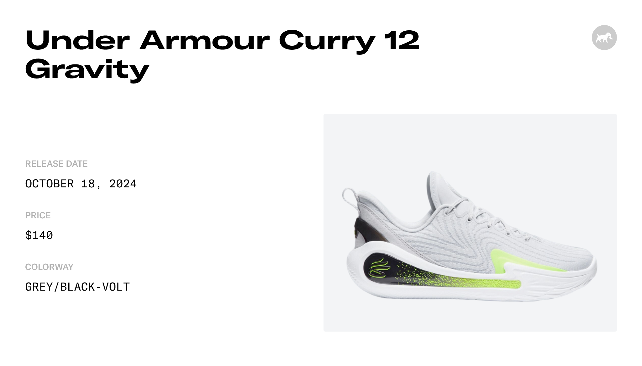 Under Armour Curry 12 Gravity - 3027629-100 Raffles & Where to Buy