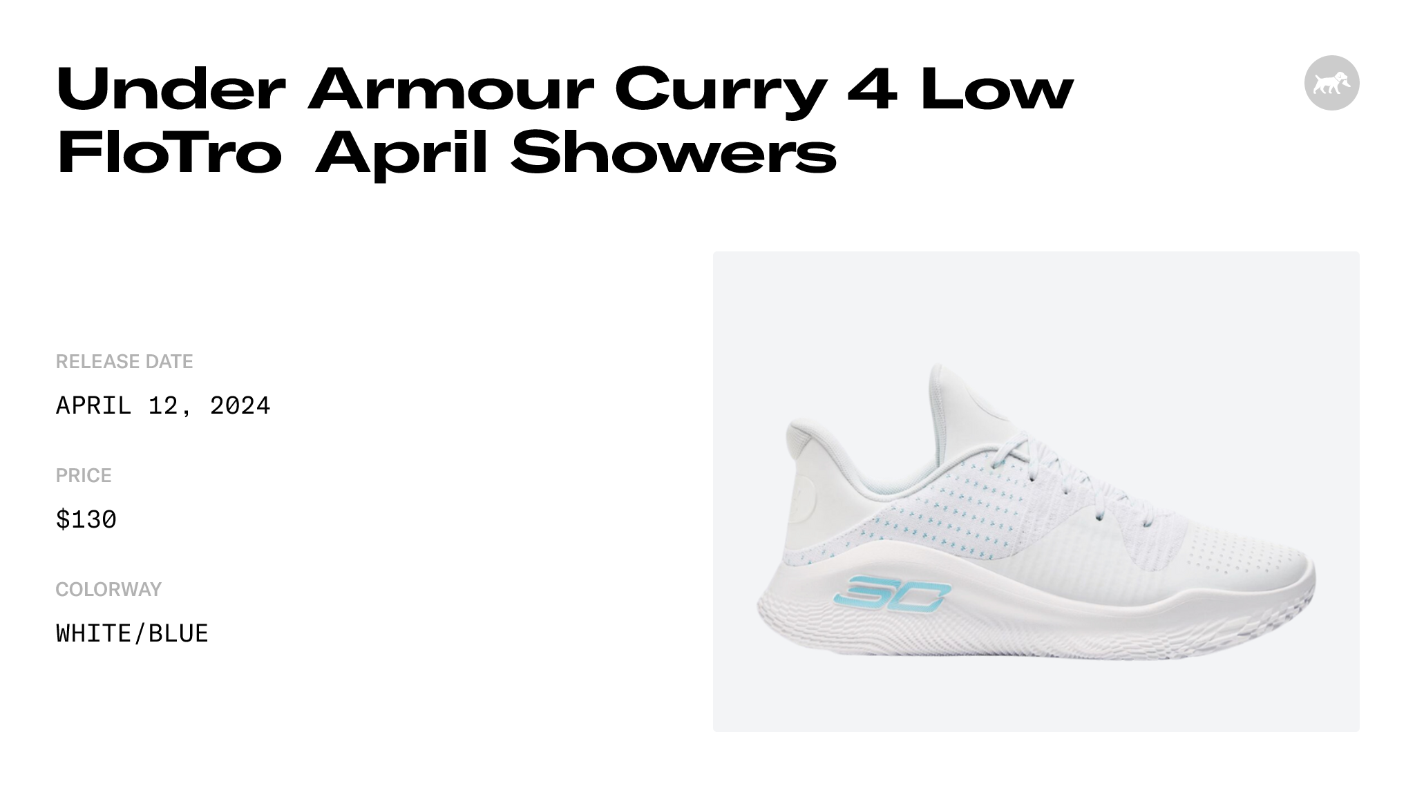 Under Armour Curry 4 Low FloTro April Showers - 3026620-100