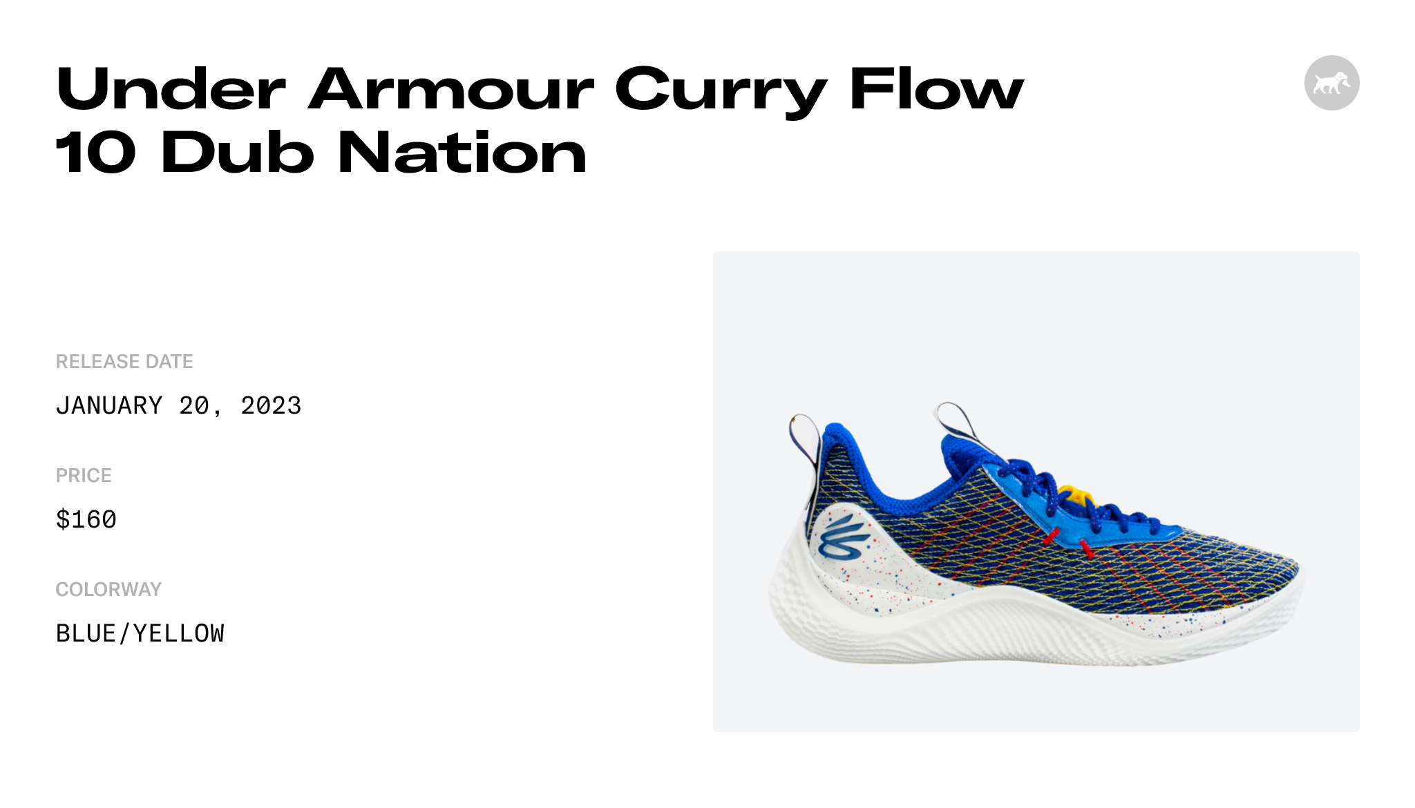 Under Armour Curry Flow 10 Dub Nation - 3026949-400