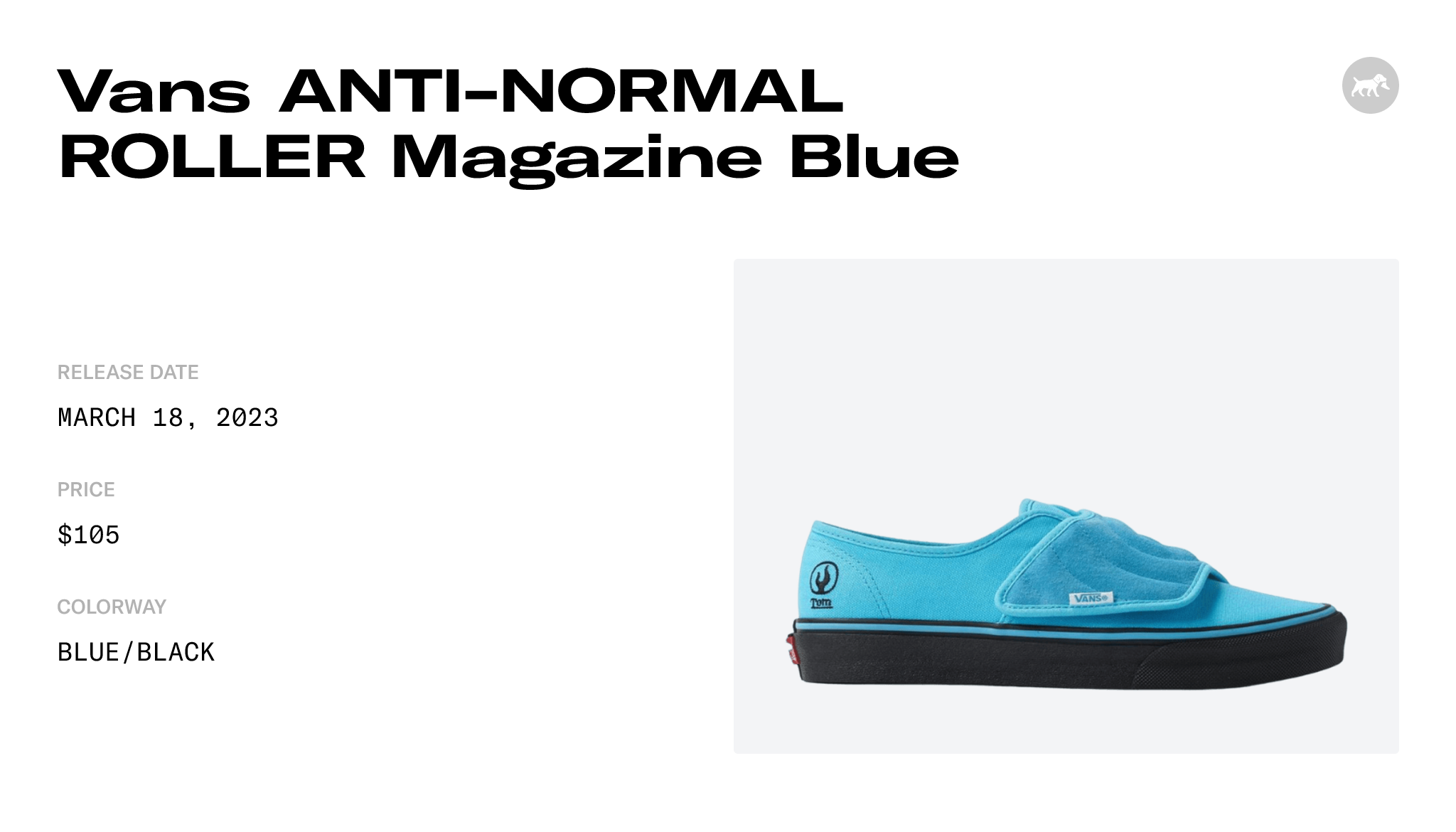 Vans ANTI-NORMAL ROLLER Magazine Blue Raffles & Where to Buy