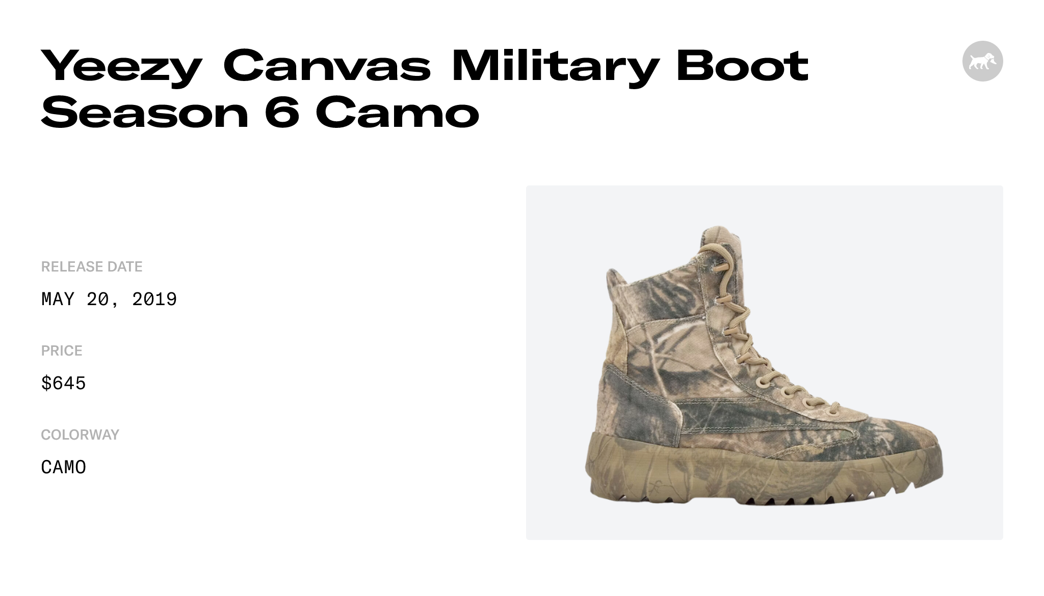 Yeezy Canvas Military Boot Season 6 Camo Raffles & Where to Buy