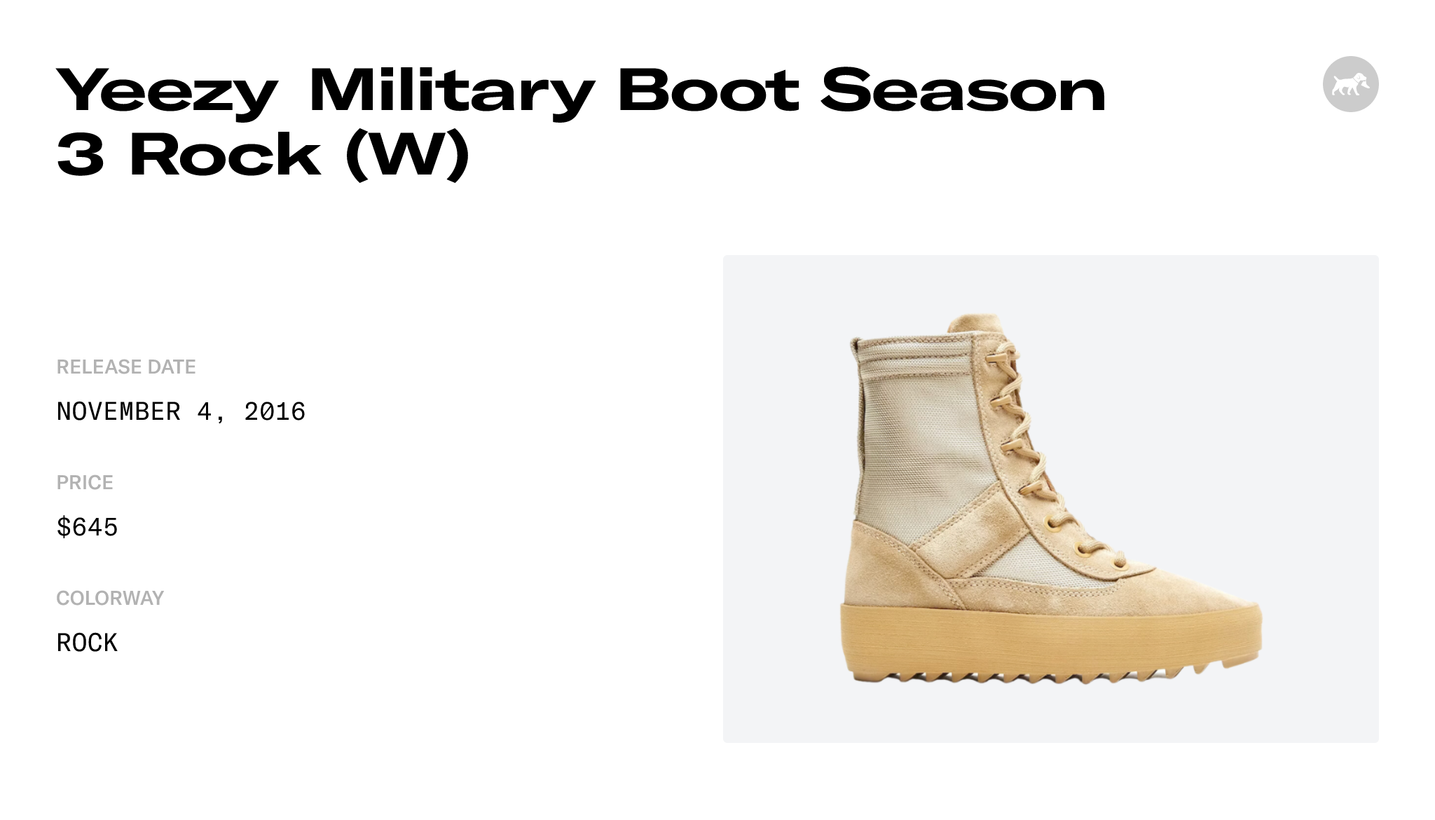 Yeezy Military Boot Season 3 Rock (W) - KW2581-021-099