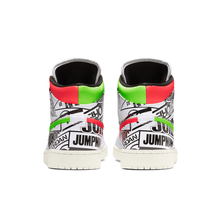 Jordan 1 Mid All Over Logos - 554724-119 Raffles & Where to Buy