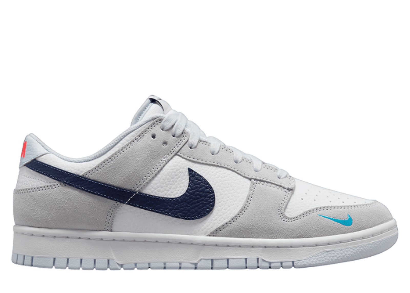 Nike Dunk Low Mini Swoosh Grey Navy Release Info