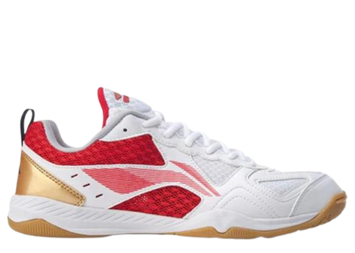 Li-Ning Ma Long Signature Table Tennis Shoes Red White - APTP001-2
